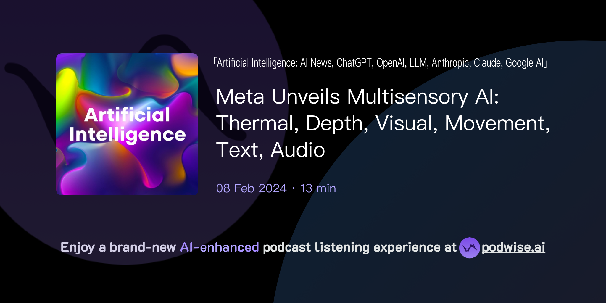 Meta Unveils Multisensory AI: Thermal, Depth, Visual, Movement, Text ...