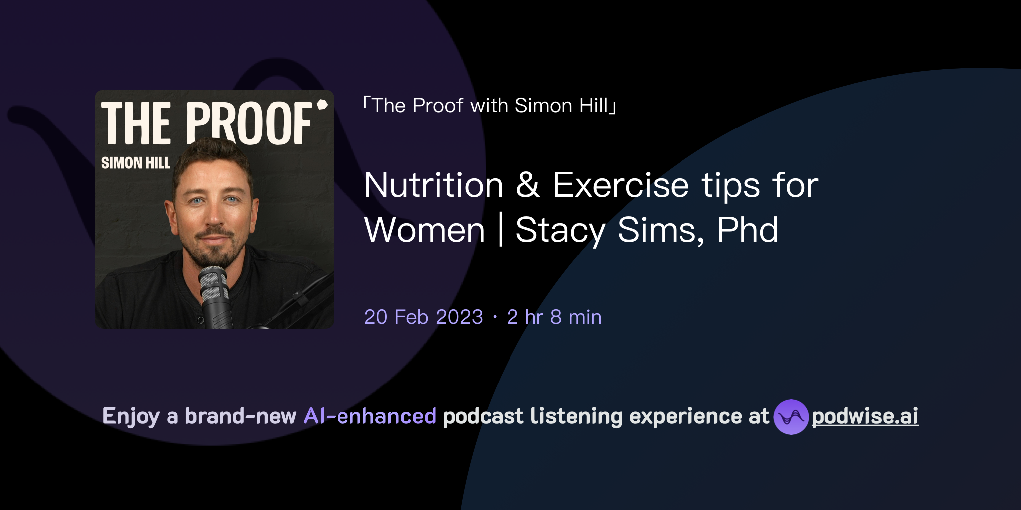Nutrition & Exercise tips for Women | Stacy Sims, Phd | The Proof with ...