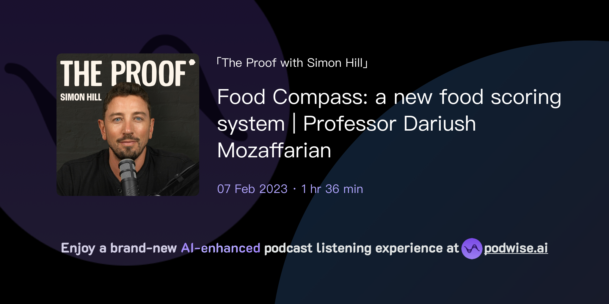 Food Compass: a new food scoring system | Professor Dariush Mozaffarian ...