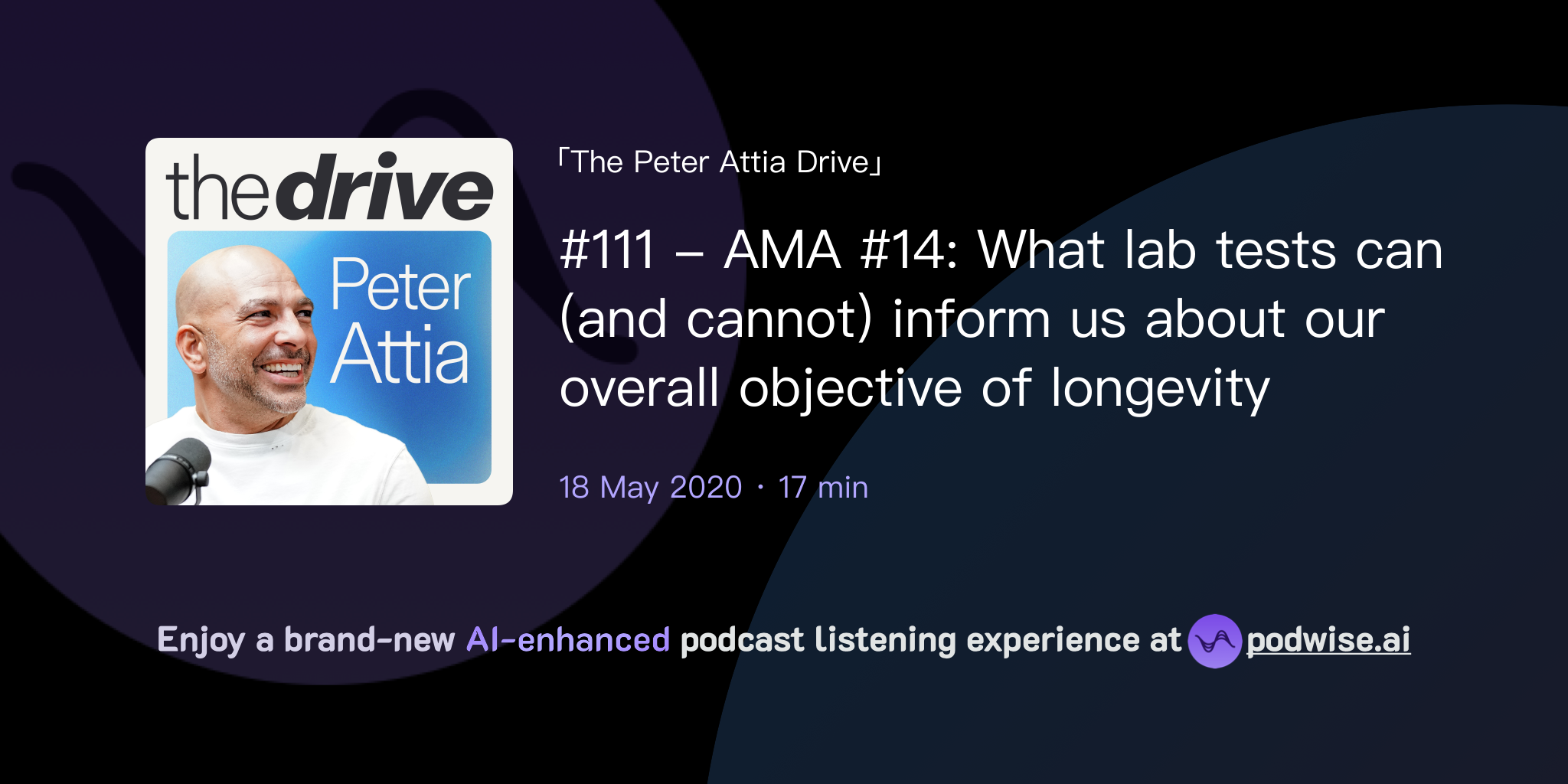#111 - AMA #14: What lab tests can (and cannot) inform us about our ...
