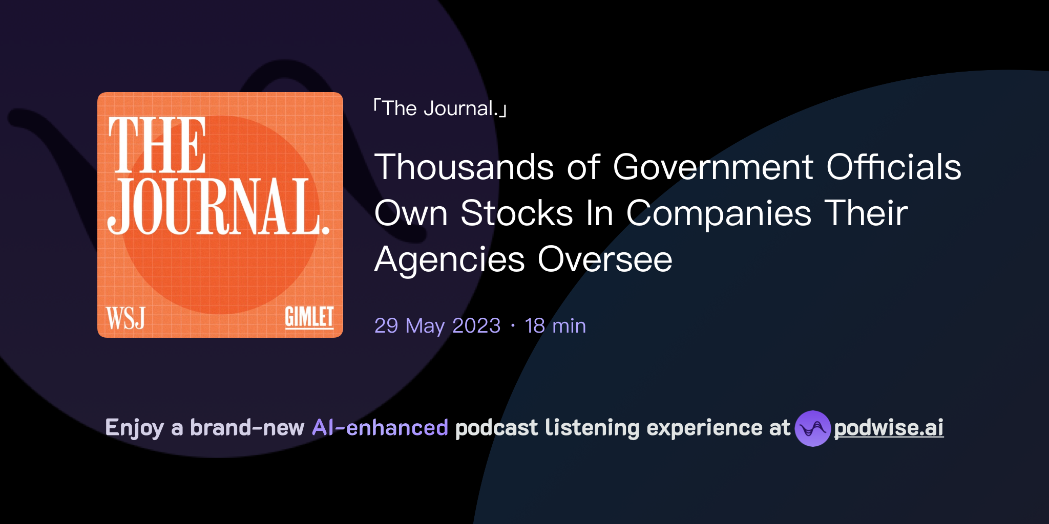 Thousands of Government Officials Own Stocks In Companies Their ...