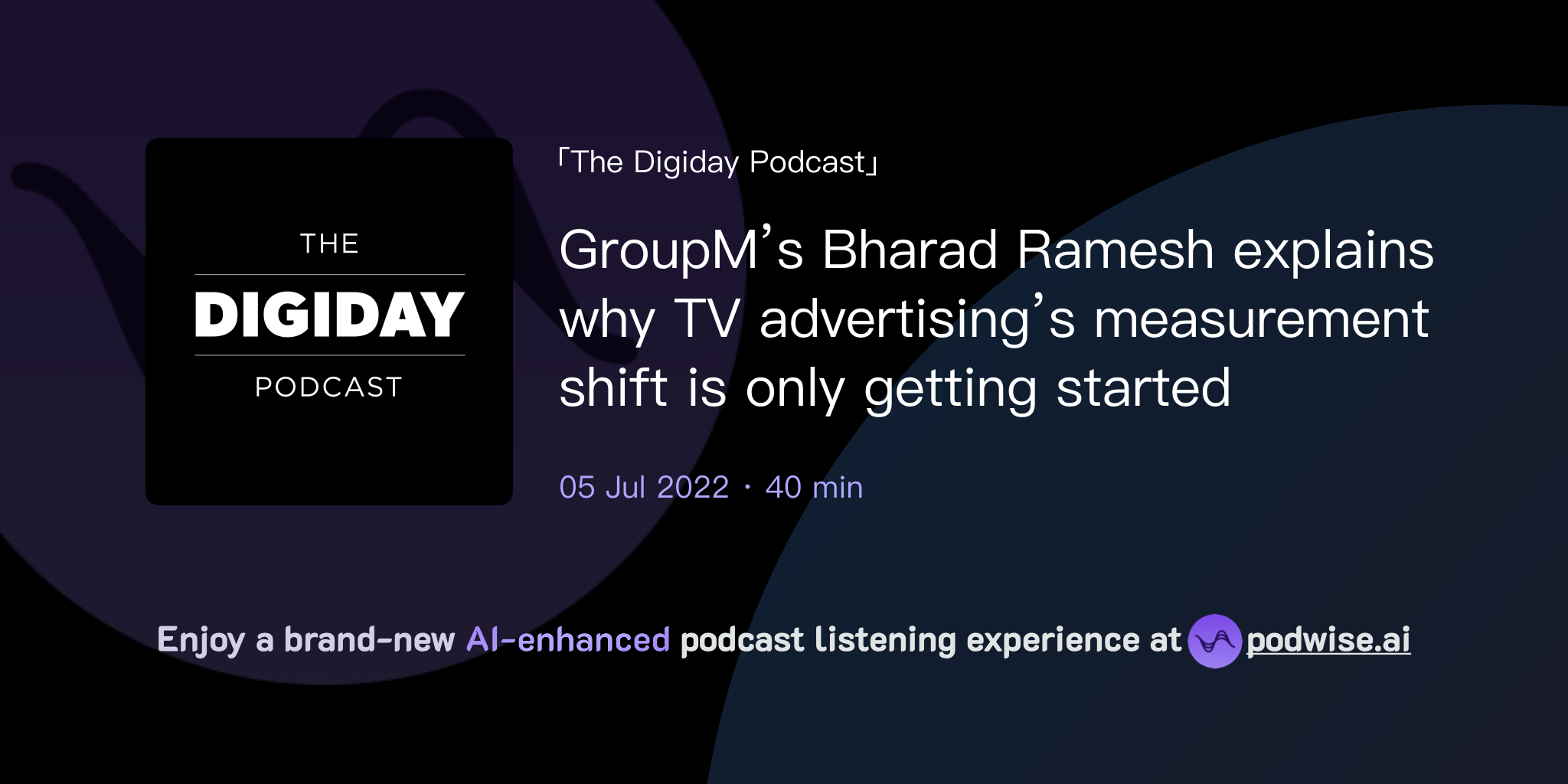 GroupM’s Bharad Ramesh explains why TV advertising’s measurement shift ...