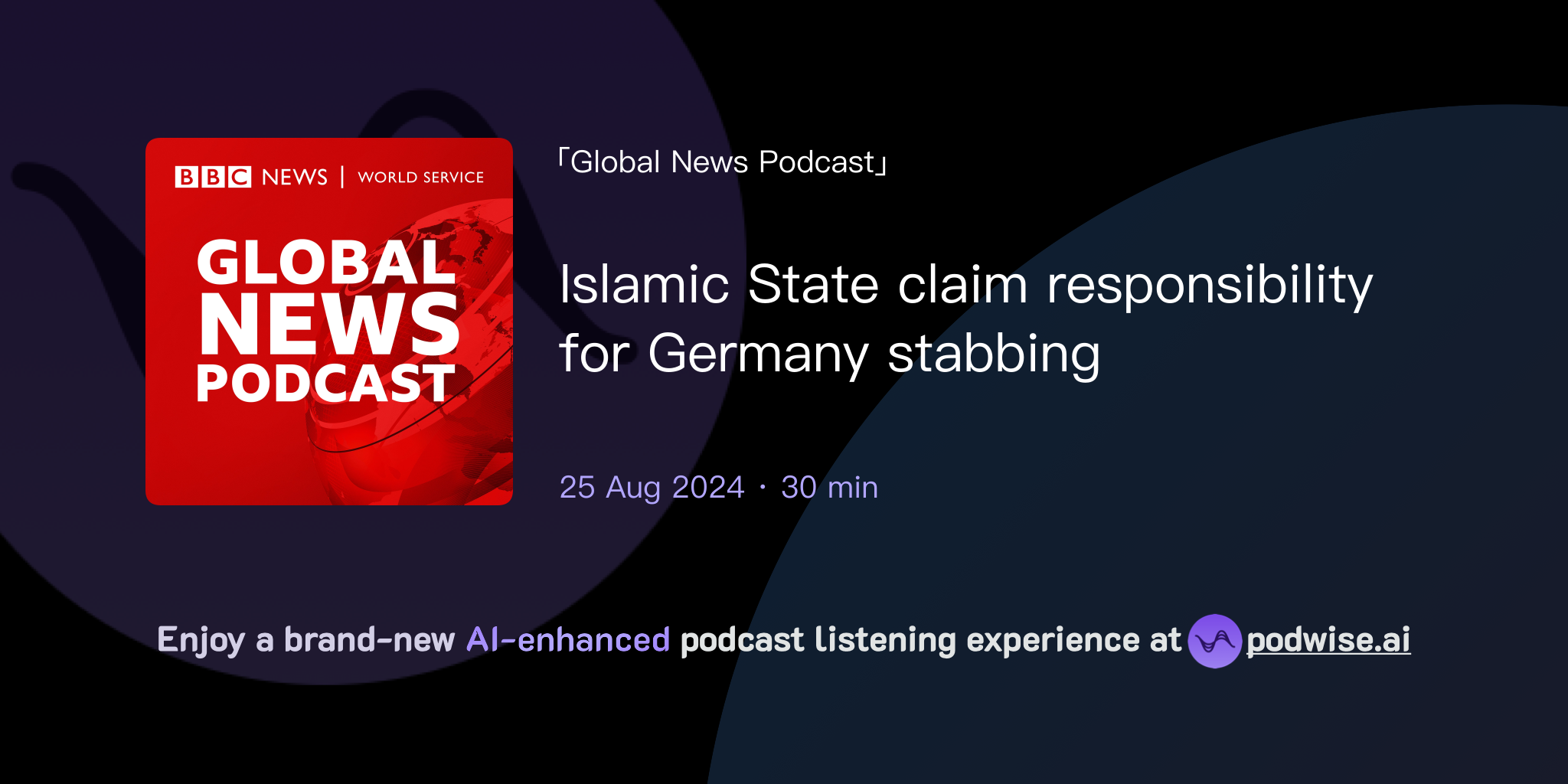 Islamic State claim responsibility for Germany stabbing | Global News ...