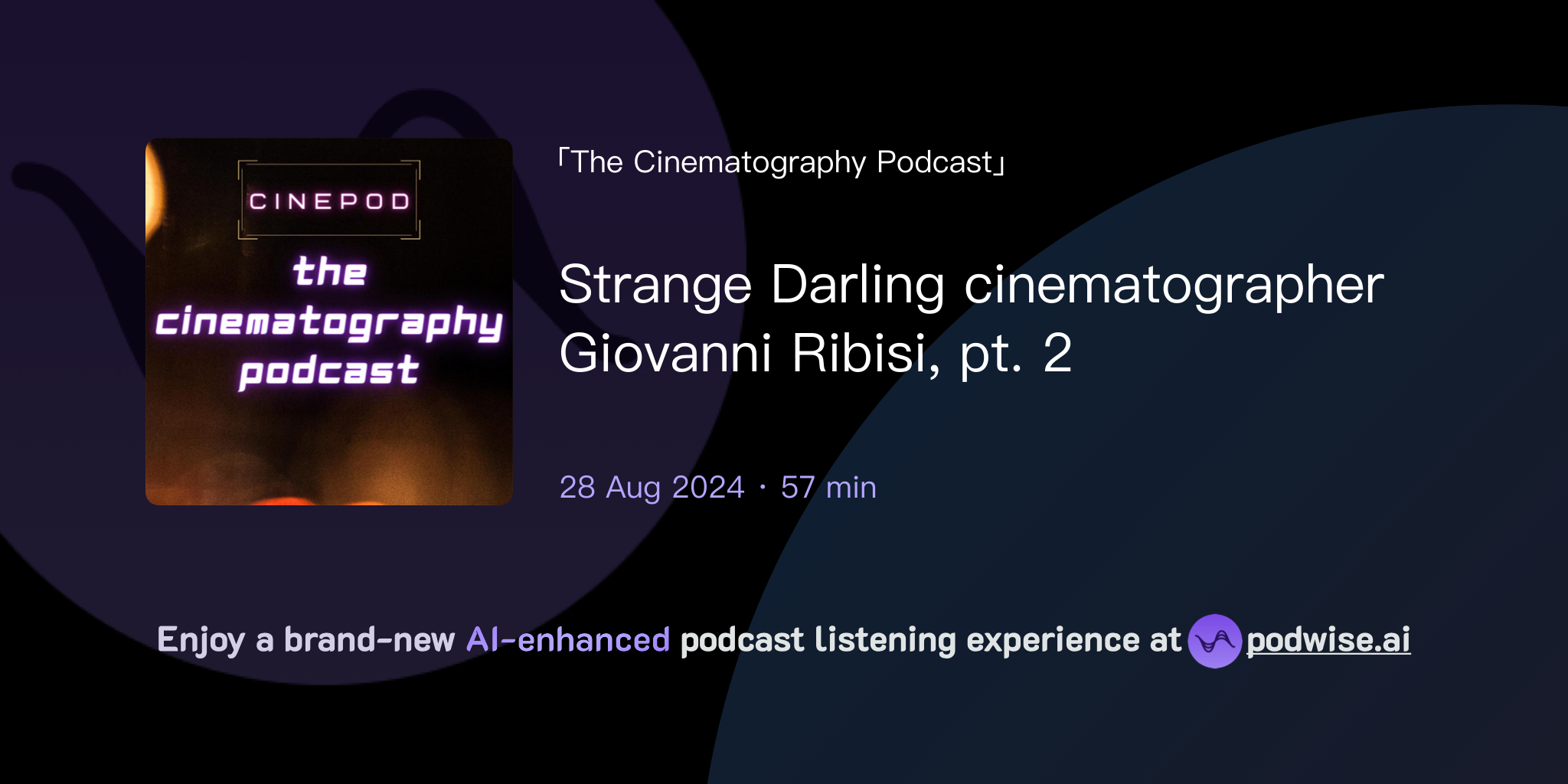 Strange Darling cinematographer Giovanni Ribisi, pt. 2 | The ...