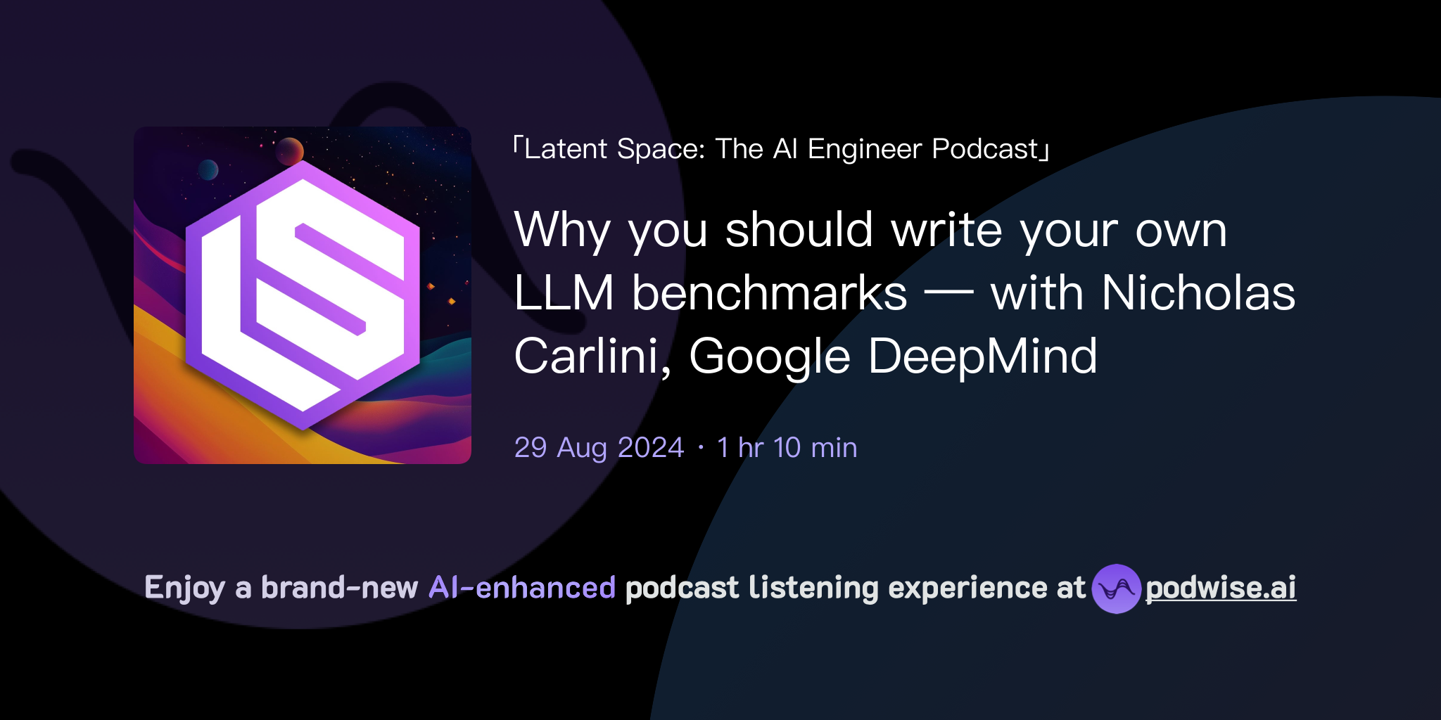 Why you should write your own LLM benchmarks — with Nicholas Carlini, Google DeepMind | Latent ...
