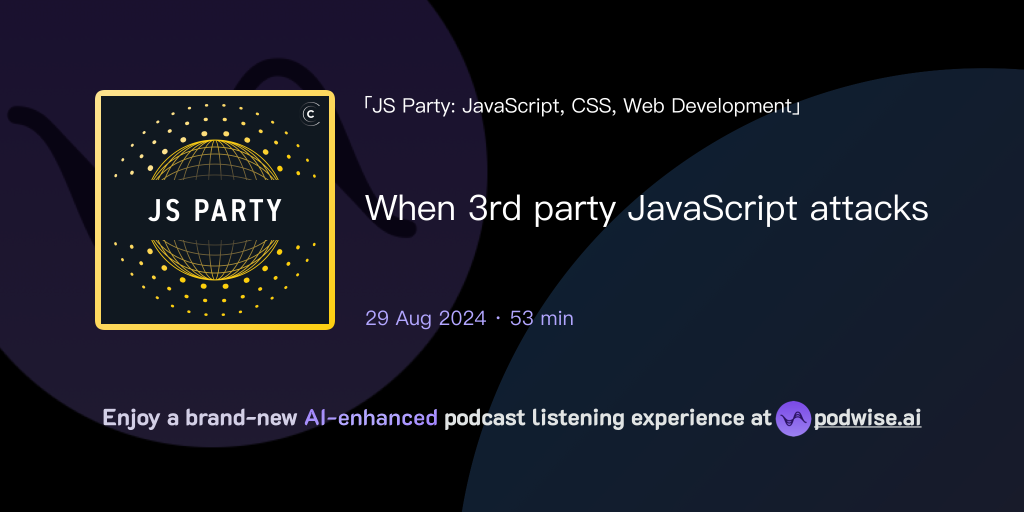 When 3rd Party Javascript Attacks Js Party Javascript Css Web 8384