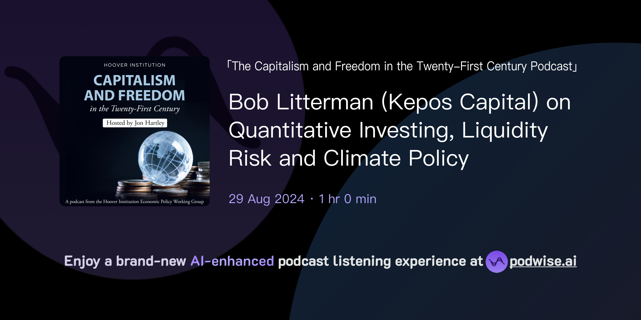 Bob Litterman (Kepos Capital) on Quantitative Investing, Liquidity Risk ...