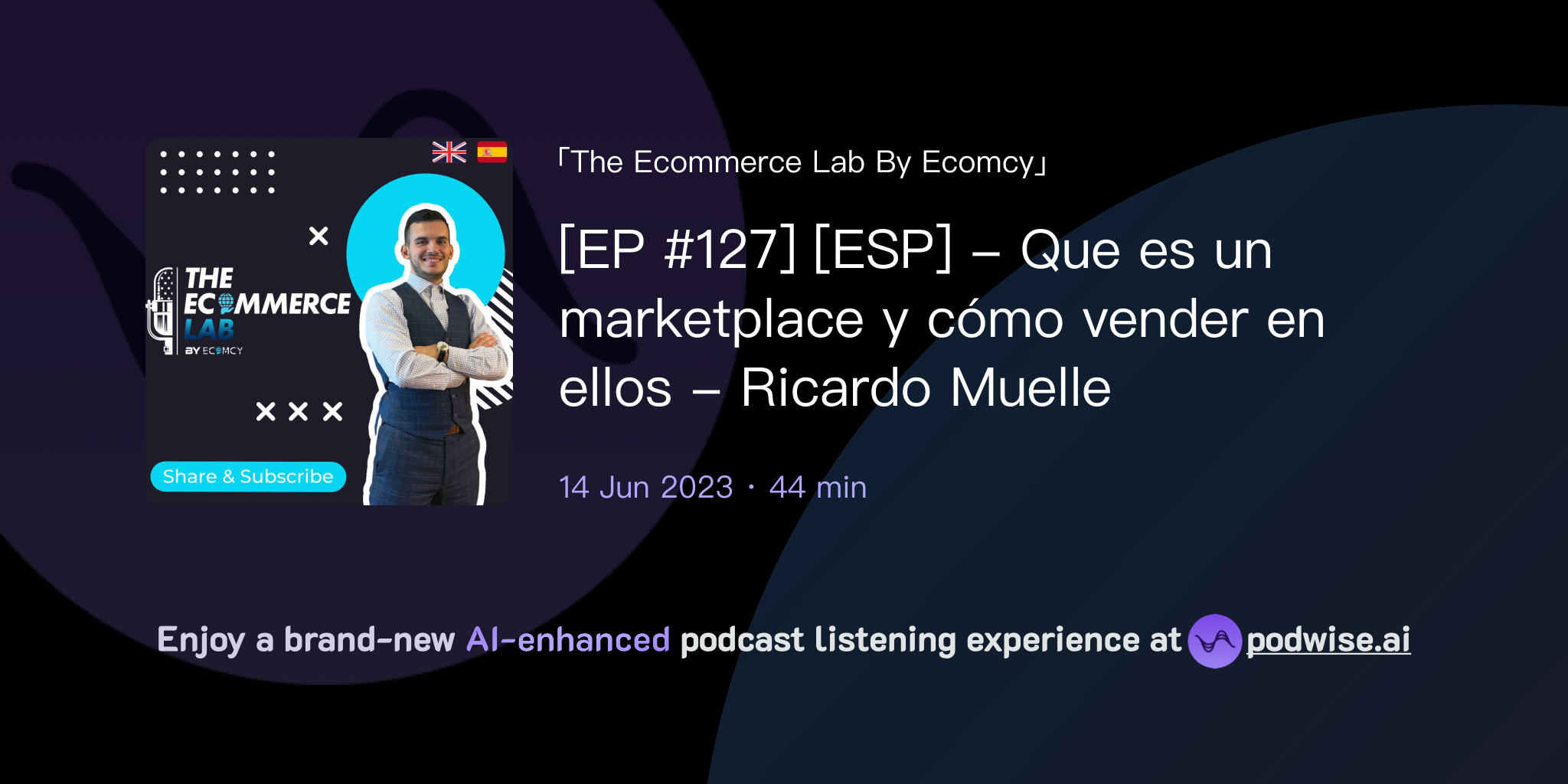 [EP #127] [ESP] - Que es un marketplace y cómo vender en ellos - Ricardo Muelle | The Ecommerce ...
