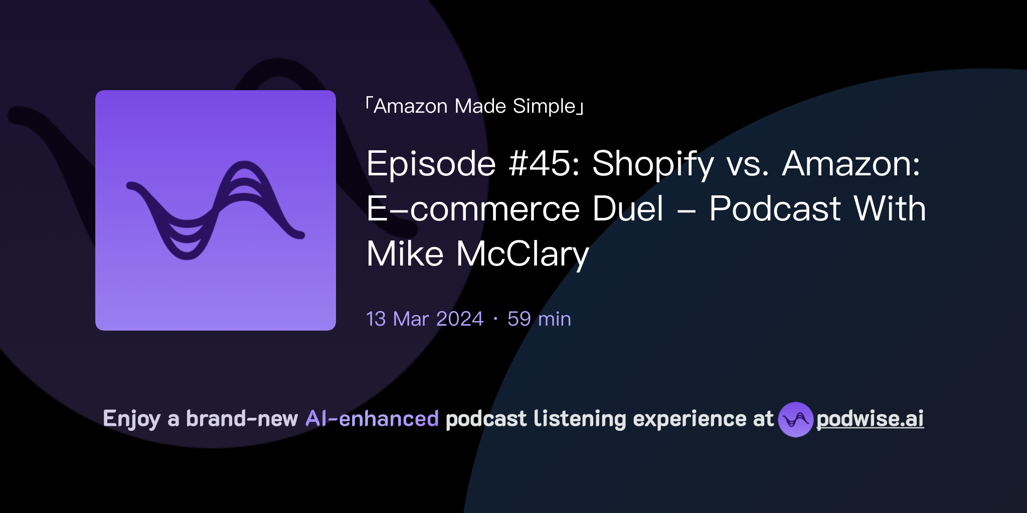 Episode #45: Shopify vs. Amazon: E-commerce Duel - Podcast With Mike ...