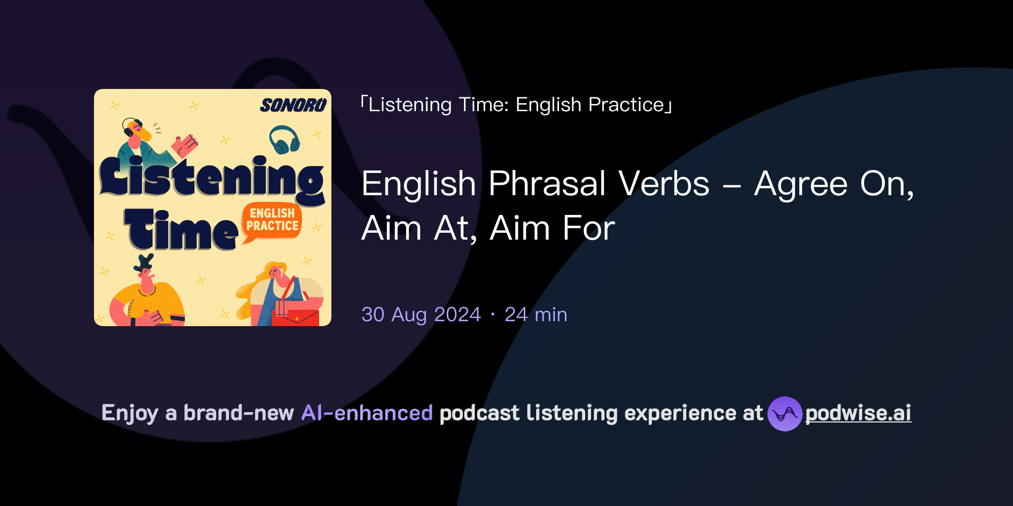 English Phrasal Verbs - Agree On, Aim At, Aim For | Listening Time ...