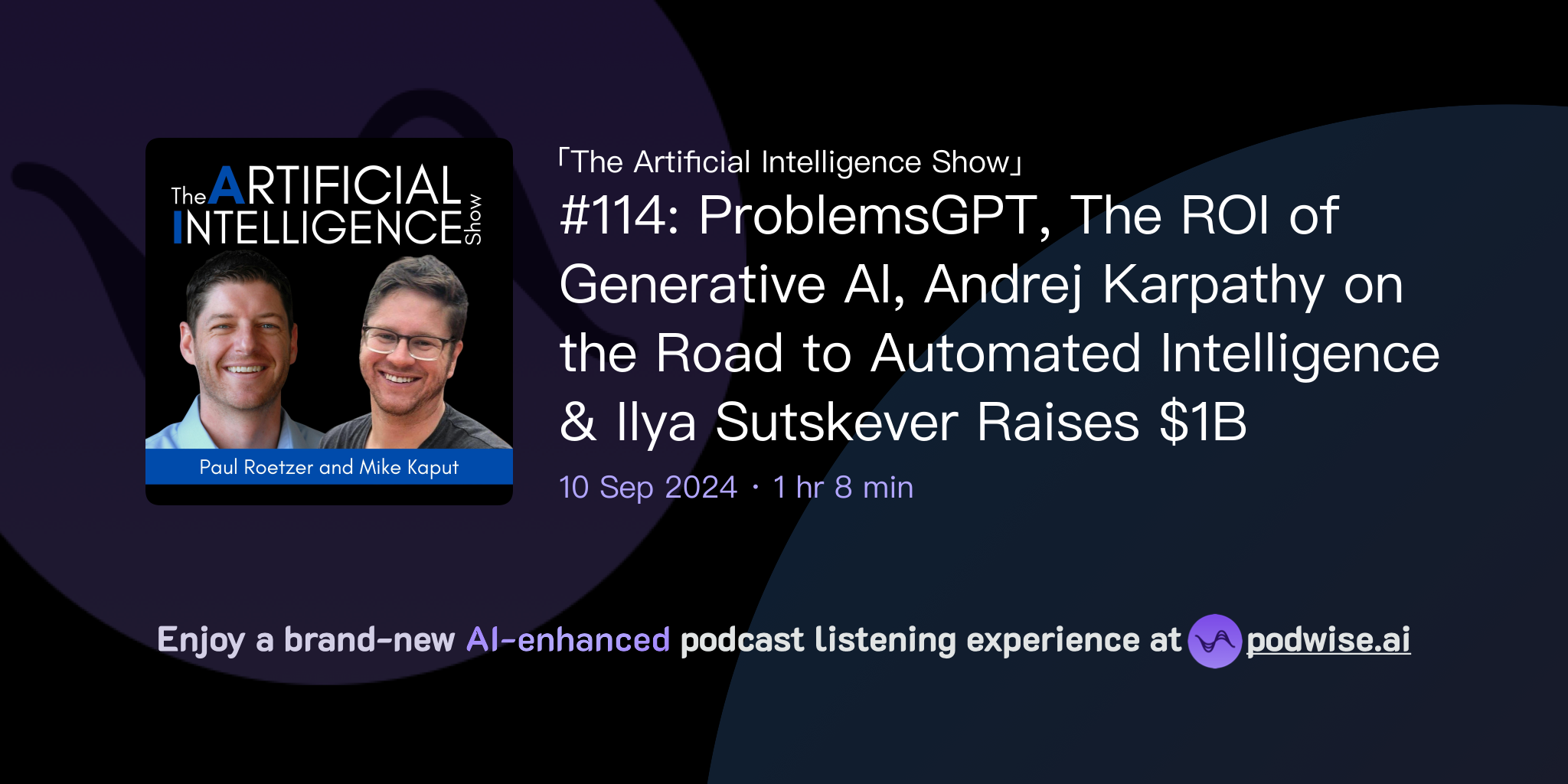 #114: ProblemsGPT, The ROI of Generative AI, Andrej Karpathy on the Road to Automated ...