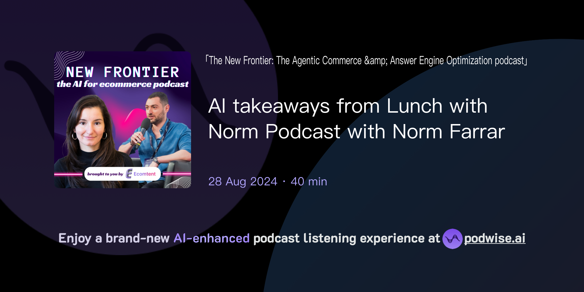 AI takeaways from Lunch with Norm Podcast with Norm Farrar | The New ...