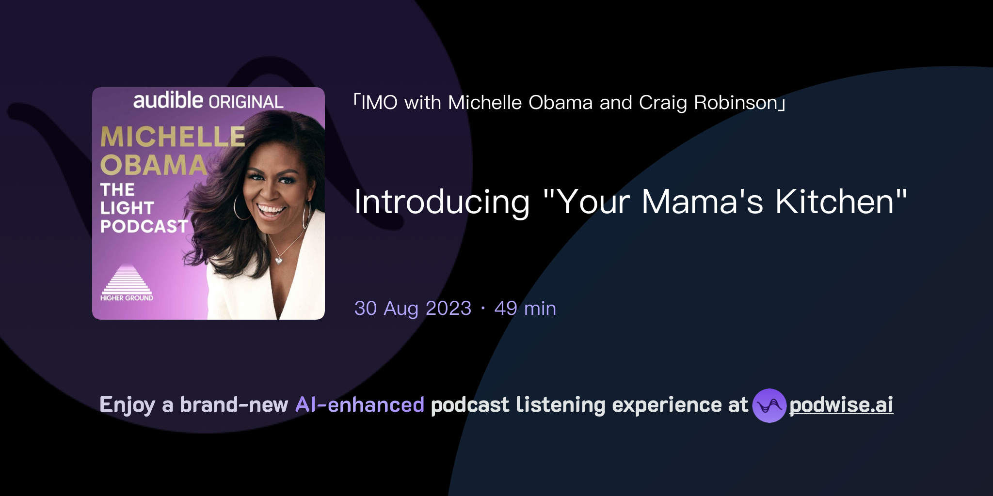 Introducing "Your Mama's Kitchen" | IMO with Michelle Obama and Craig ...