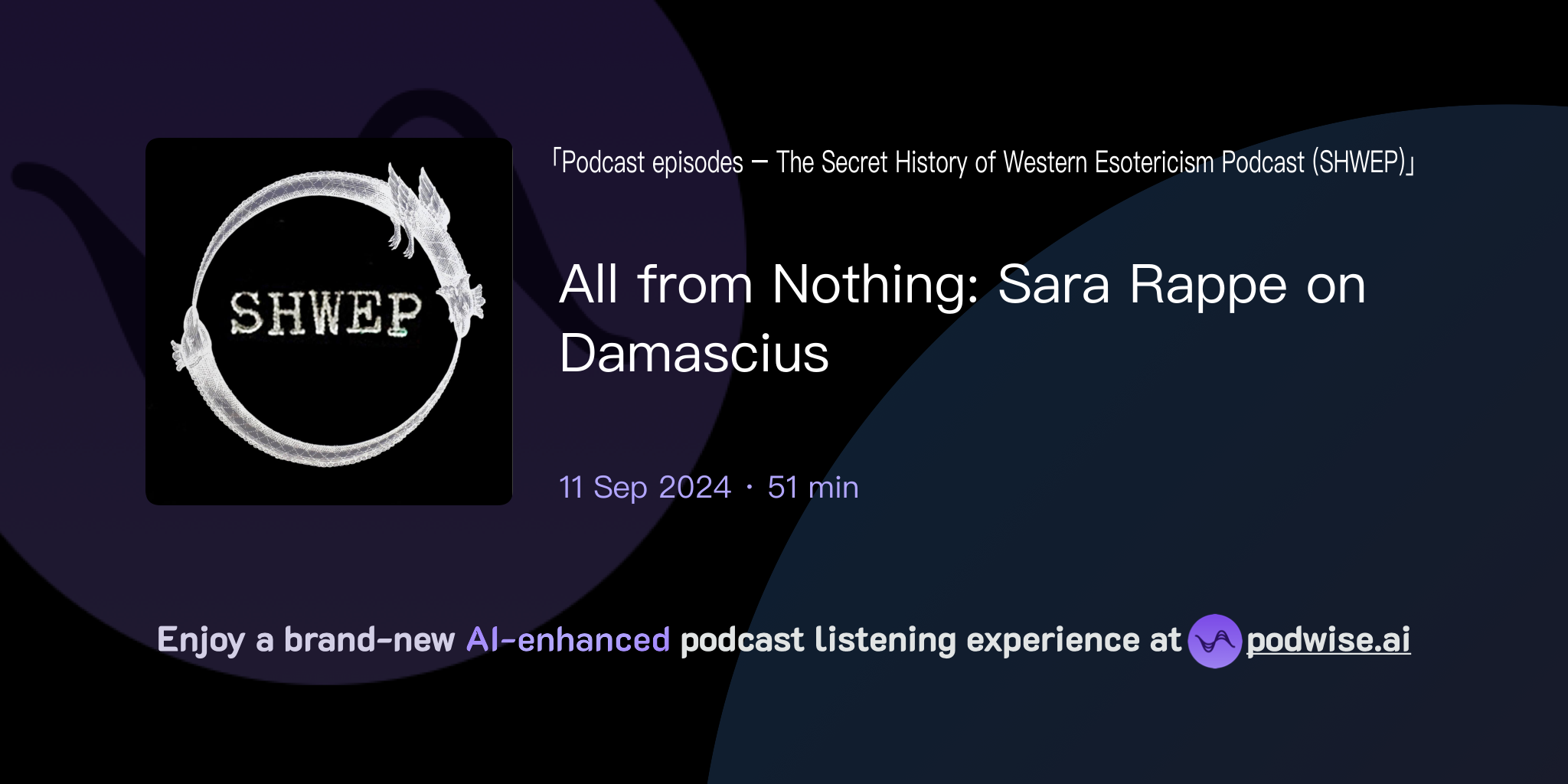 All from Nothing: Sara Rappe on Damascius | Podcast episodes – The Secret History of Western ...