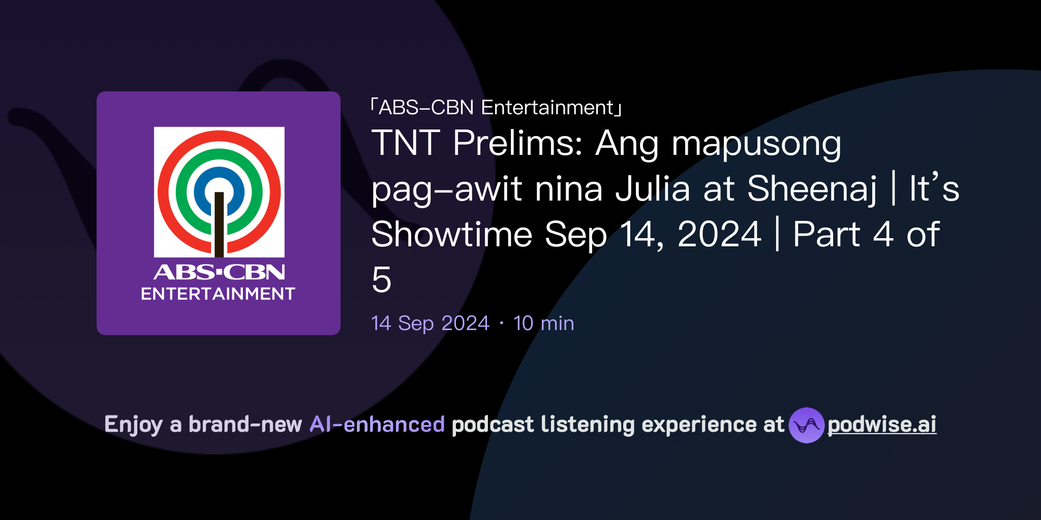 TNT Prelims: Ang mapusong pag-awit nina Julia at Sheenaj | It’s Showtime Sep 14, 2024 | Part 4 ...
