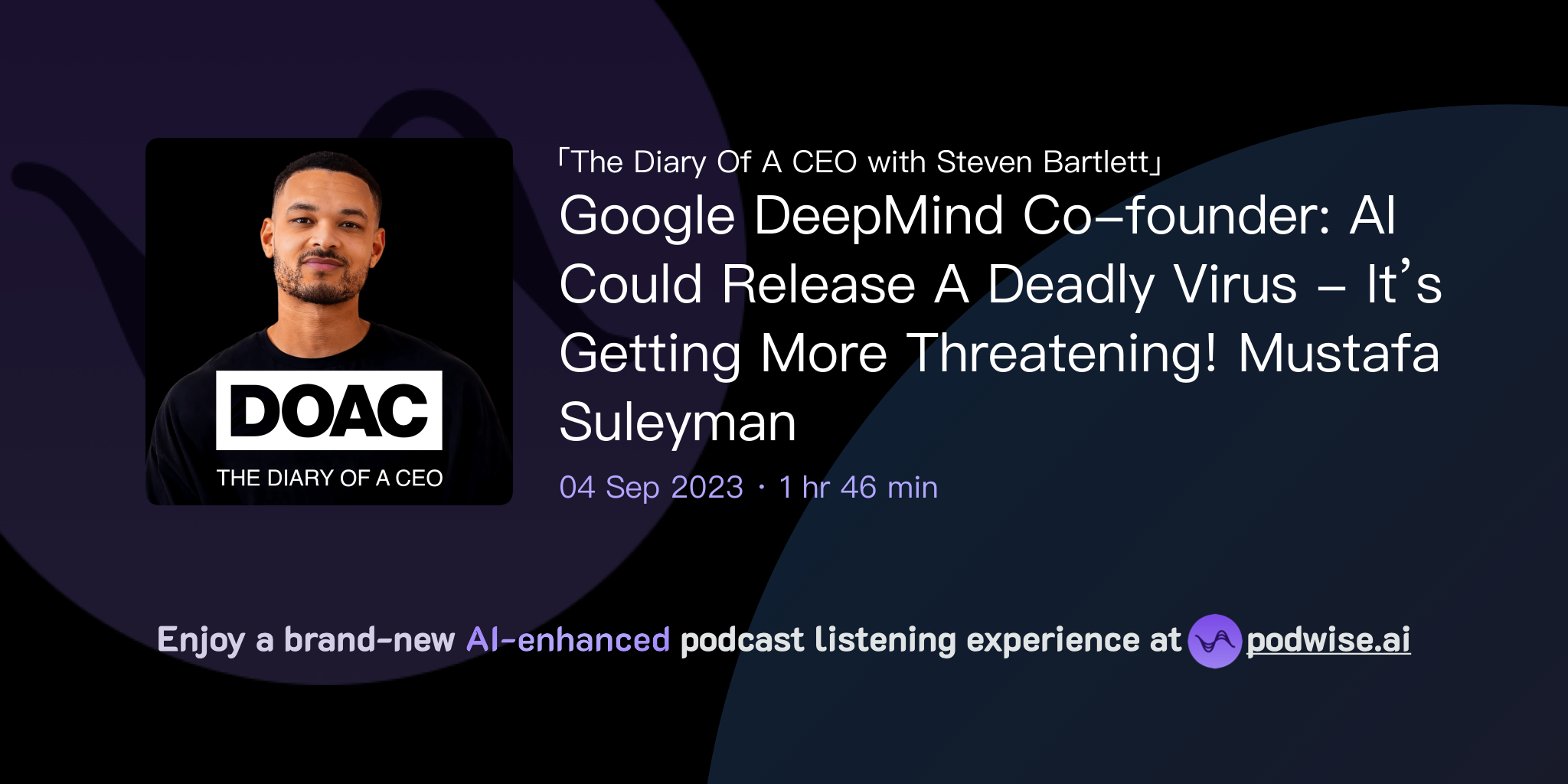 Google DeepMind Co-founder: AI Could Release A Deadly Virus - It’s ...