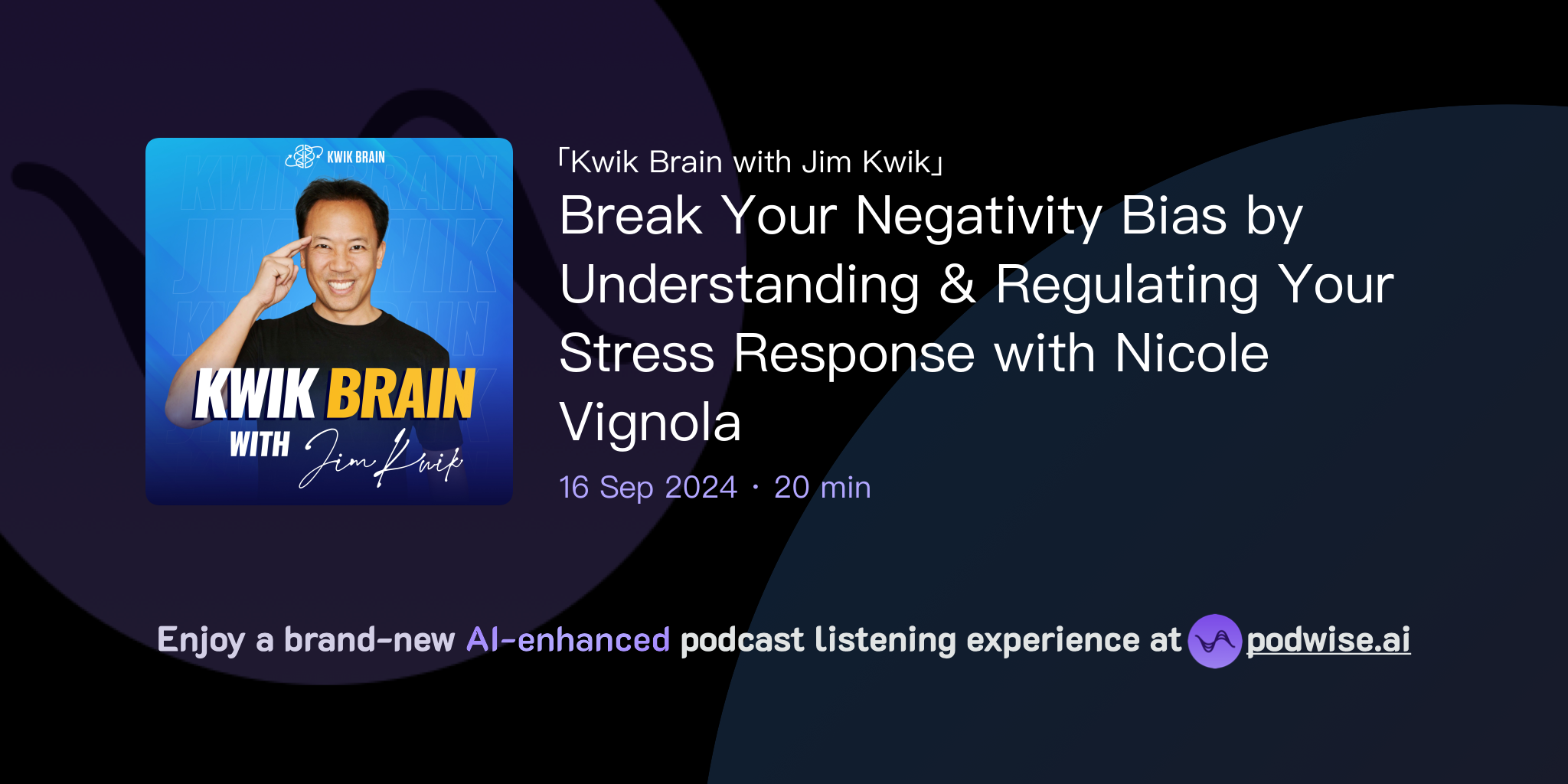 Break Your Negativity Bias by Understanding & Regulating Your Stress Response with Nicole ...