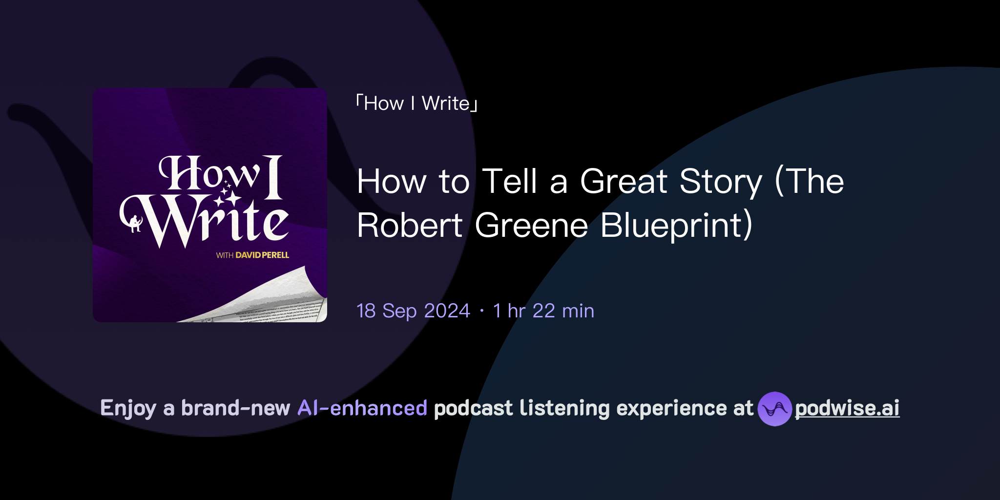 How to Tell a Great Story (The Robert Greene Blueprint) | How I Write ...