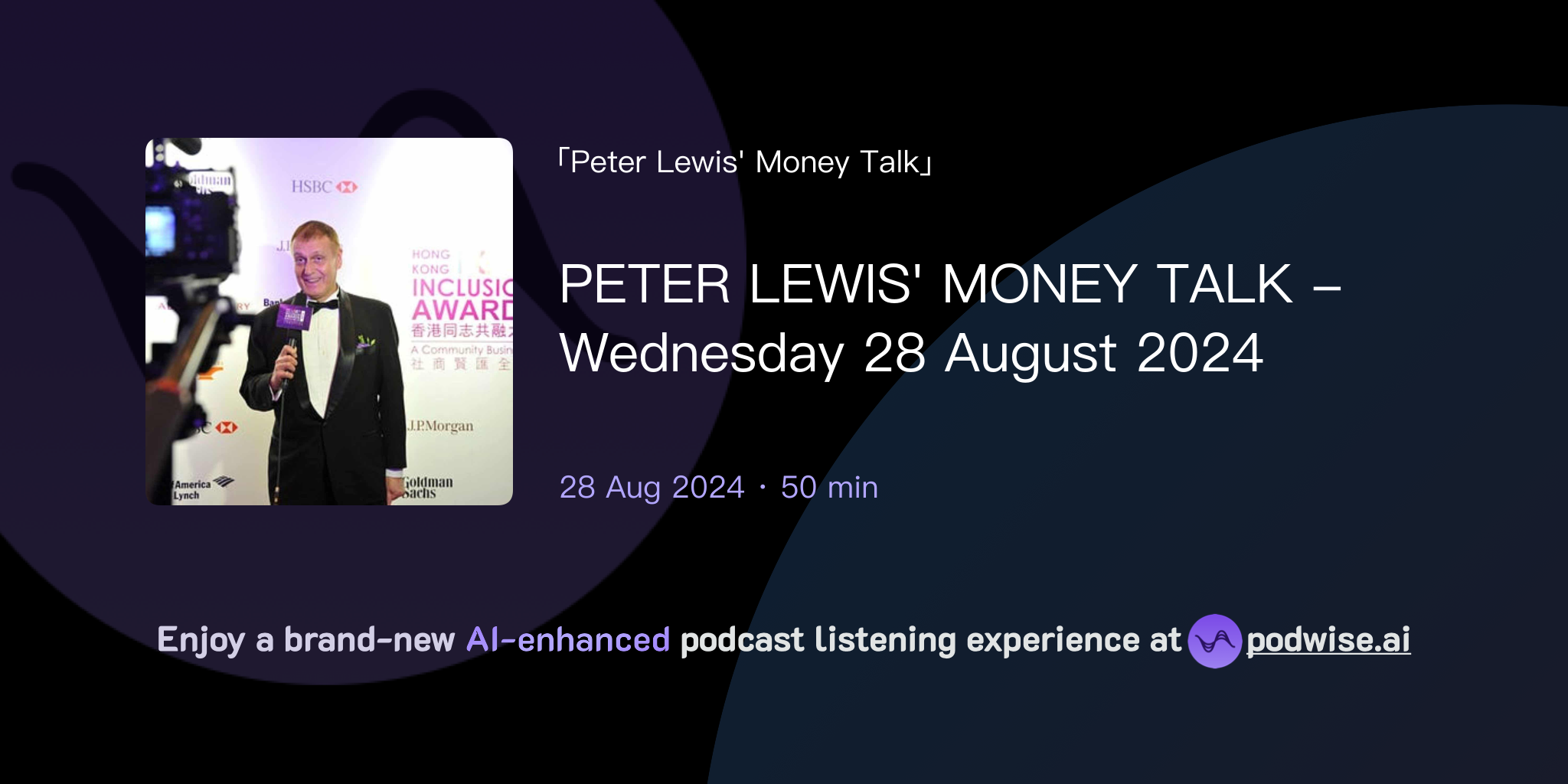 PETER LEWIS' MONEY TALK - Wednesday 28 August 2024 | Peter Lewis' Money Talk | Podwise