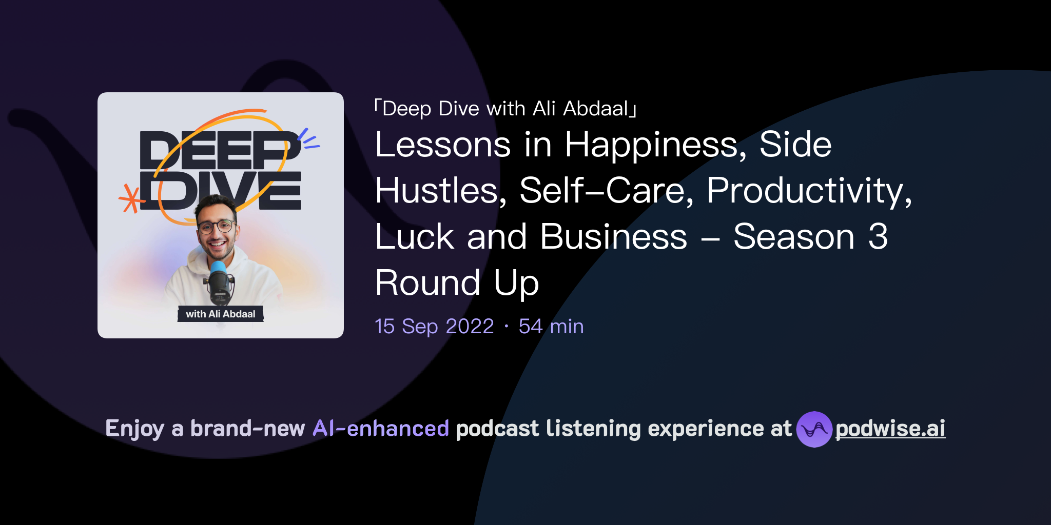 Lessons in Happiness, Side Hustles, Self-Care, Productivity, Luck and Business - Season 3 Round ...