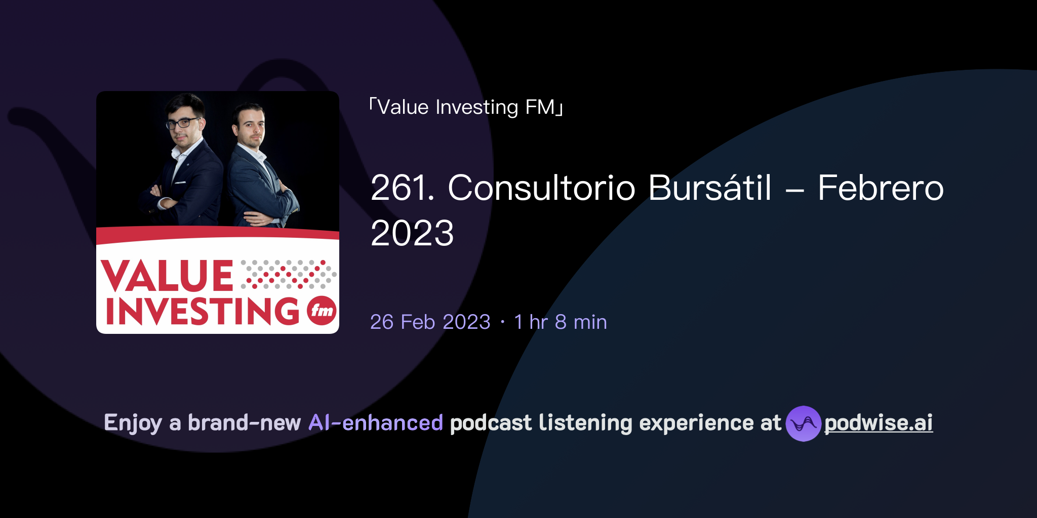 261. Consultorio Bursátil - Febrero 2023 | Value Investing FM | Podwise