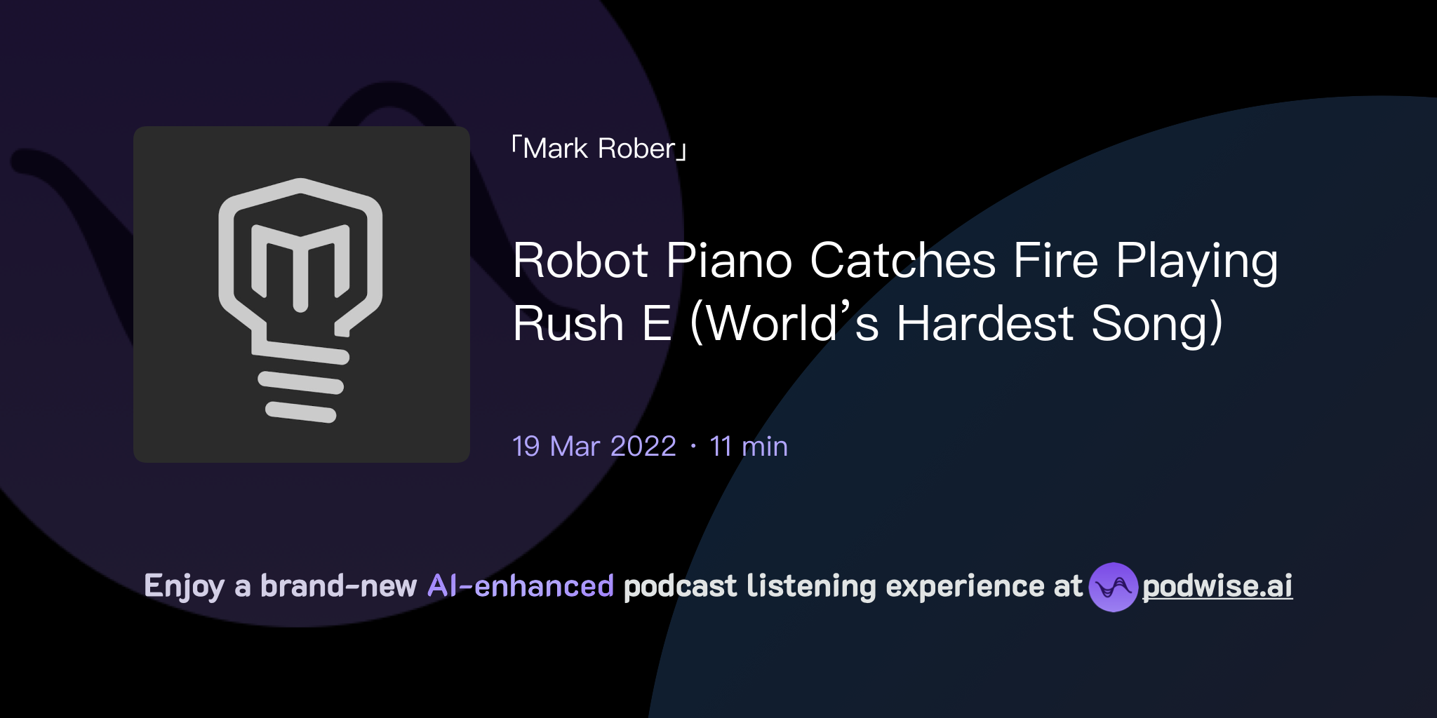 Robot Piano Catches Fire Playing Rush E (World’s Hardest Song) | Mark ...