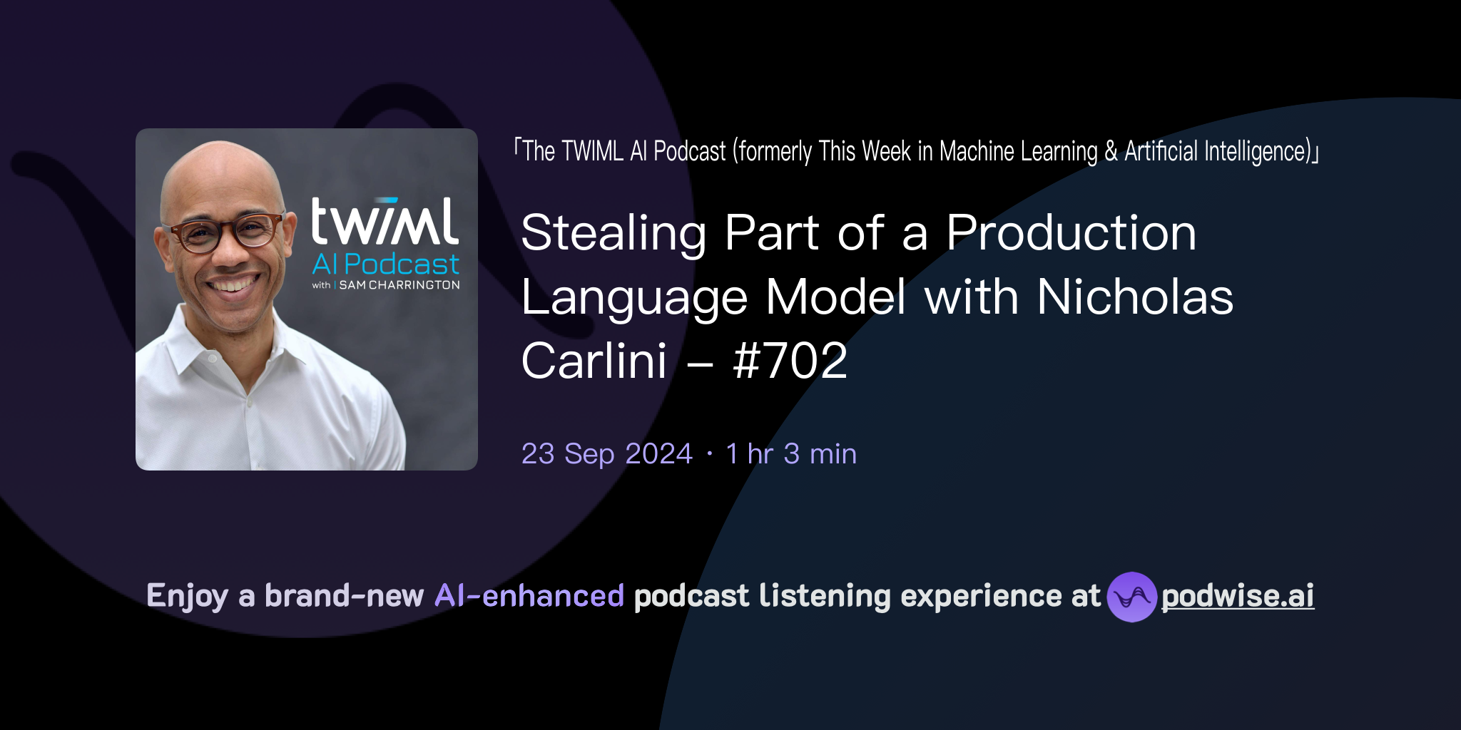 Stealing Part of a Production Language Model with Nicholas Carlini ...