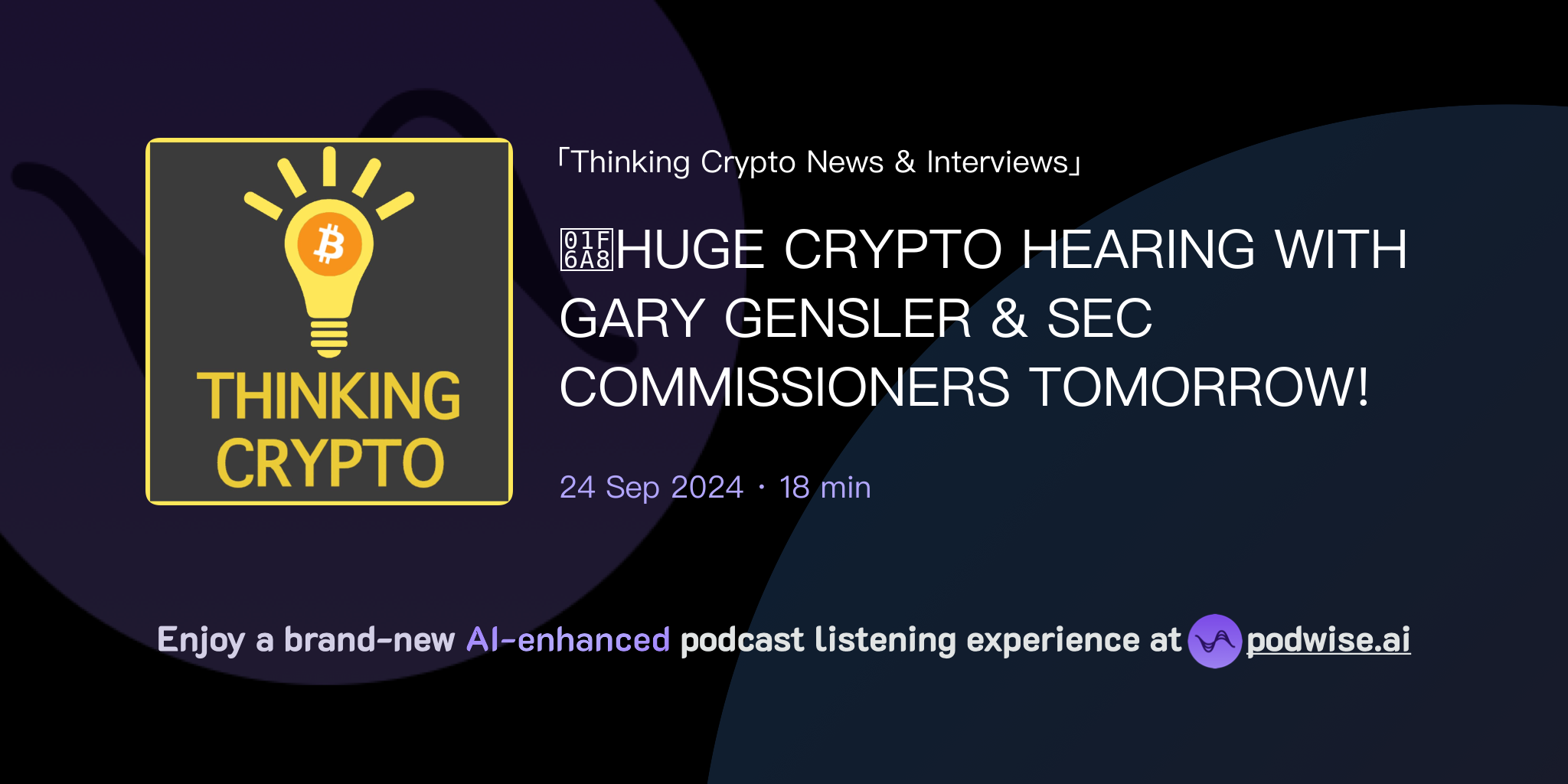 🚨HUGE CRYPTO HEARING WITH GARY GENSLER & SEC COMMISSIONERS TOMORROW! | Thinking Crypto News ...