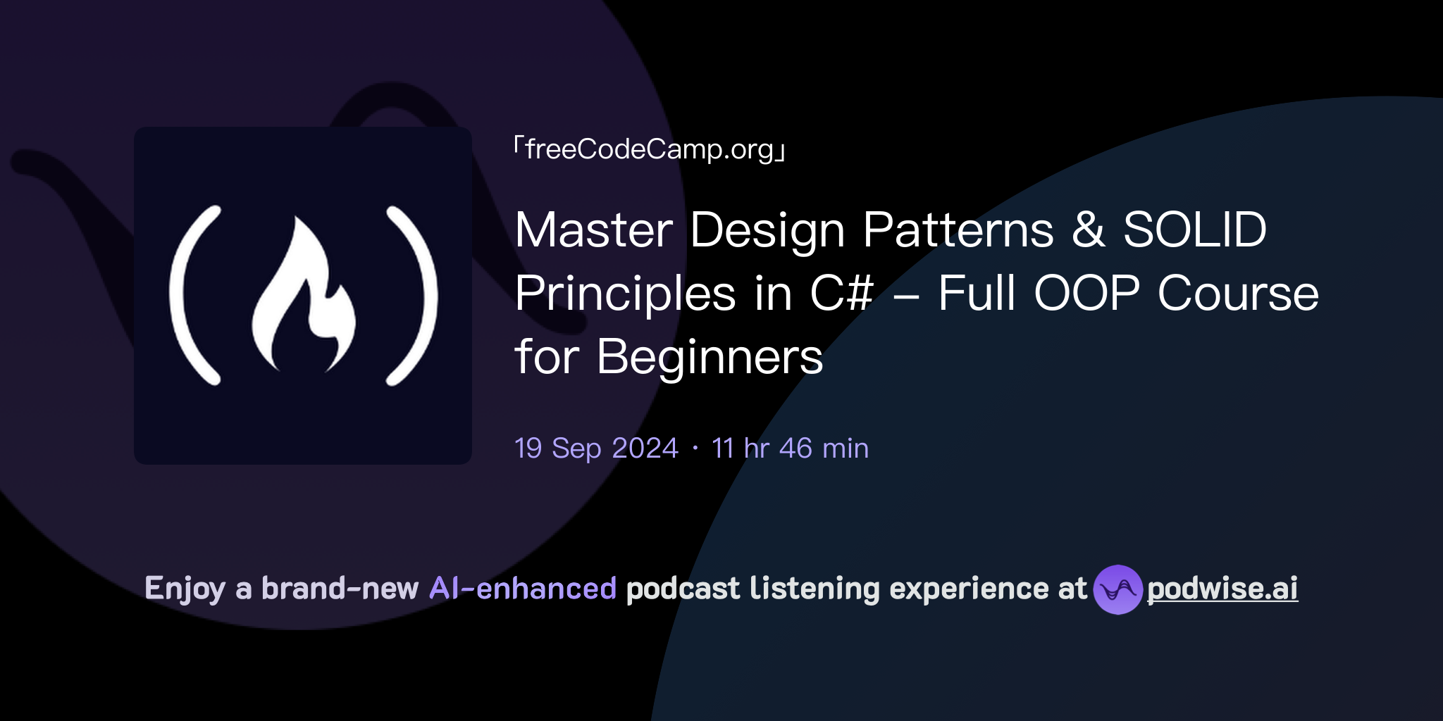 Master Design Patterns & SOLID Principles in C# - Full OOP Course for Beginners | freeCodeCamp ...