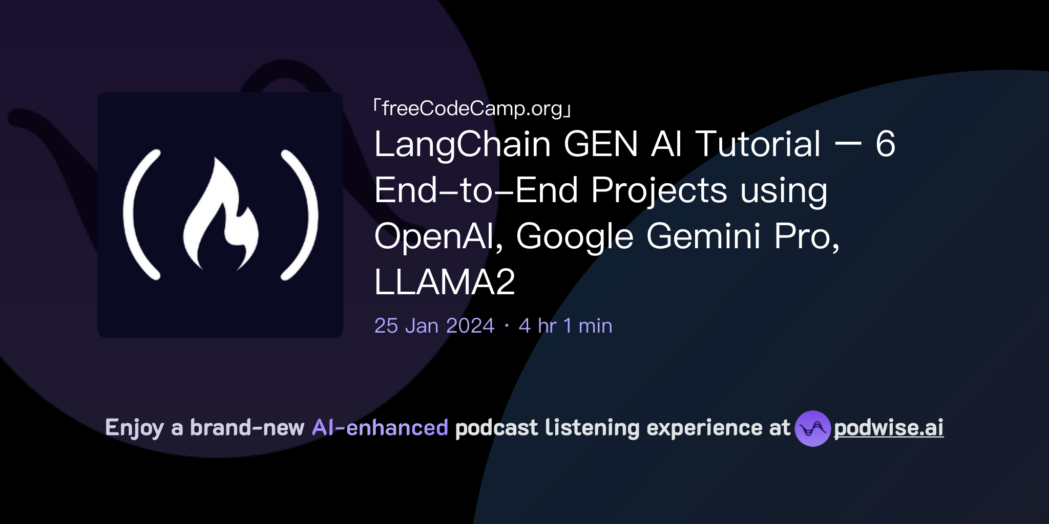 LangChain GEN AI Tutorial – 6 End-to-End Projects using OpenAI, Google ...