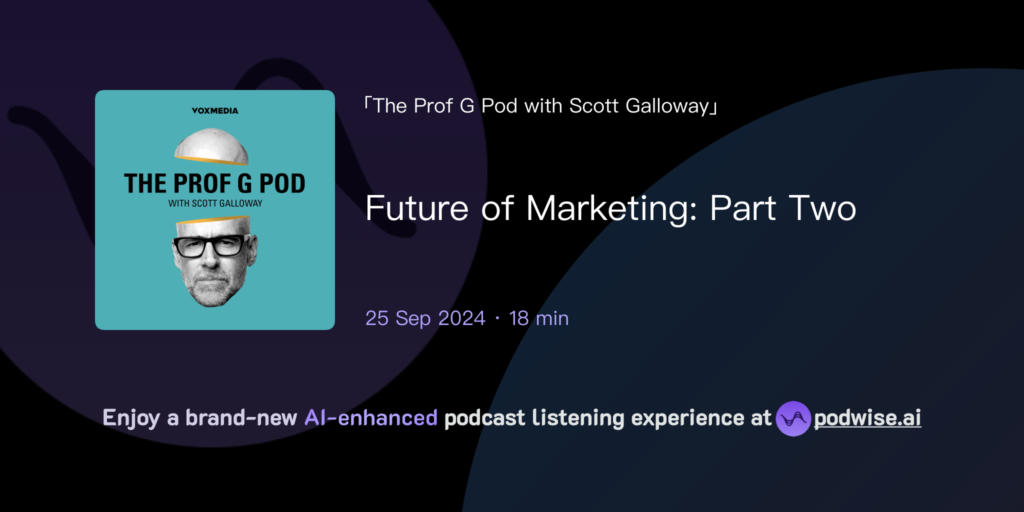 Future of Marketing: Part Two | The Prof G Pod with Scott Galloway ...