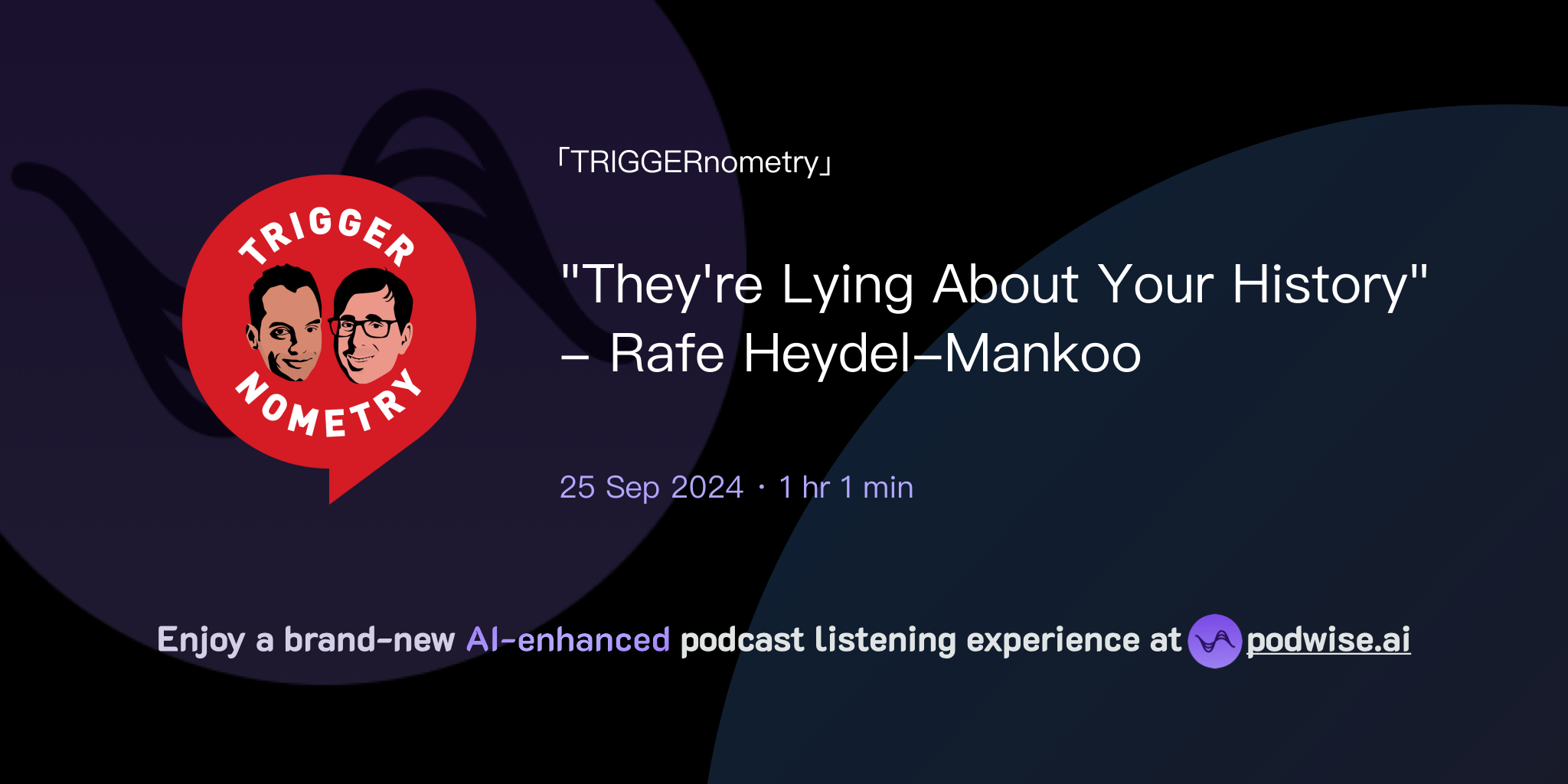 "They're Lying About Your History" - Rafe Heydel-Mankoo ...