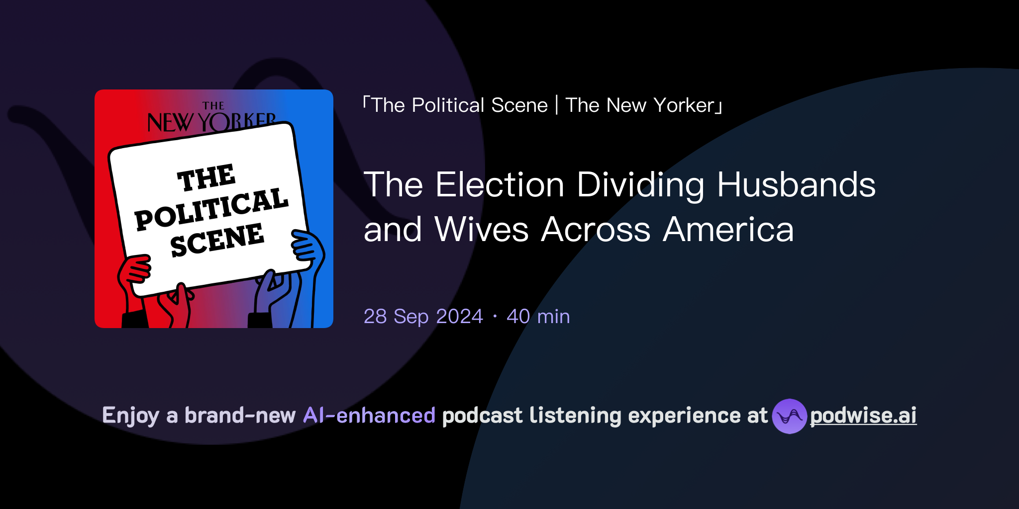 The Election Dividing Husbands and Wives Across America | The Political Scene | The New Yorker ...