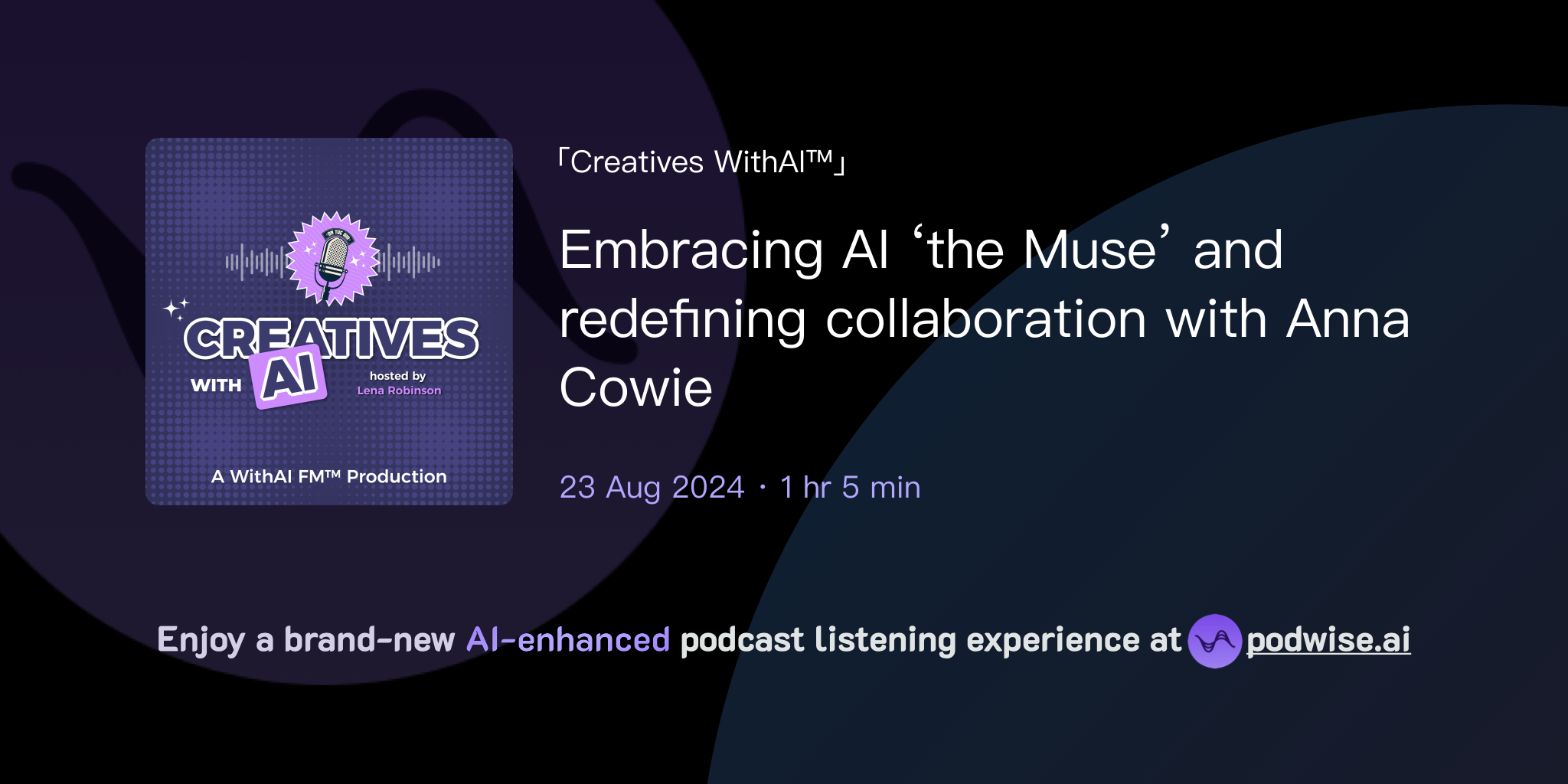 Embracing AI ‘the Muse’ and redefining collaboration with Anna Cowie ...