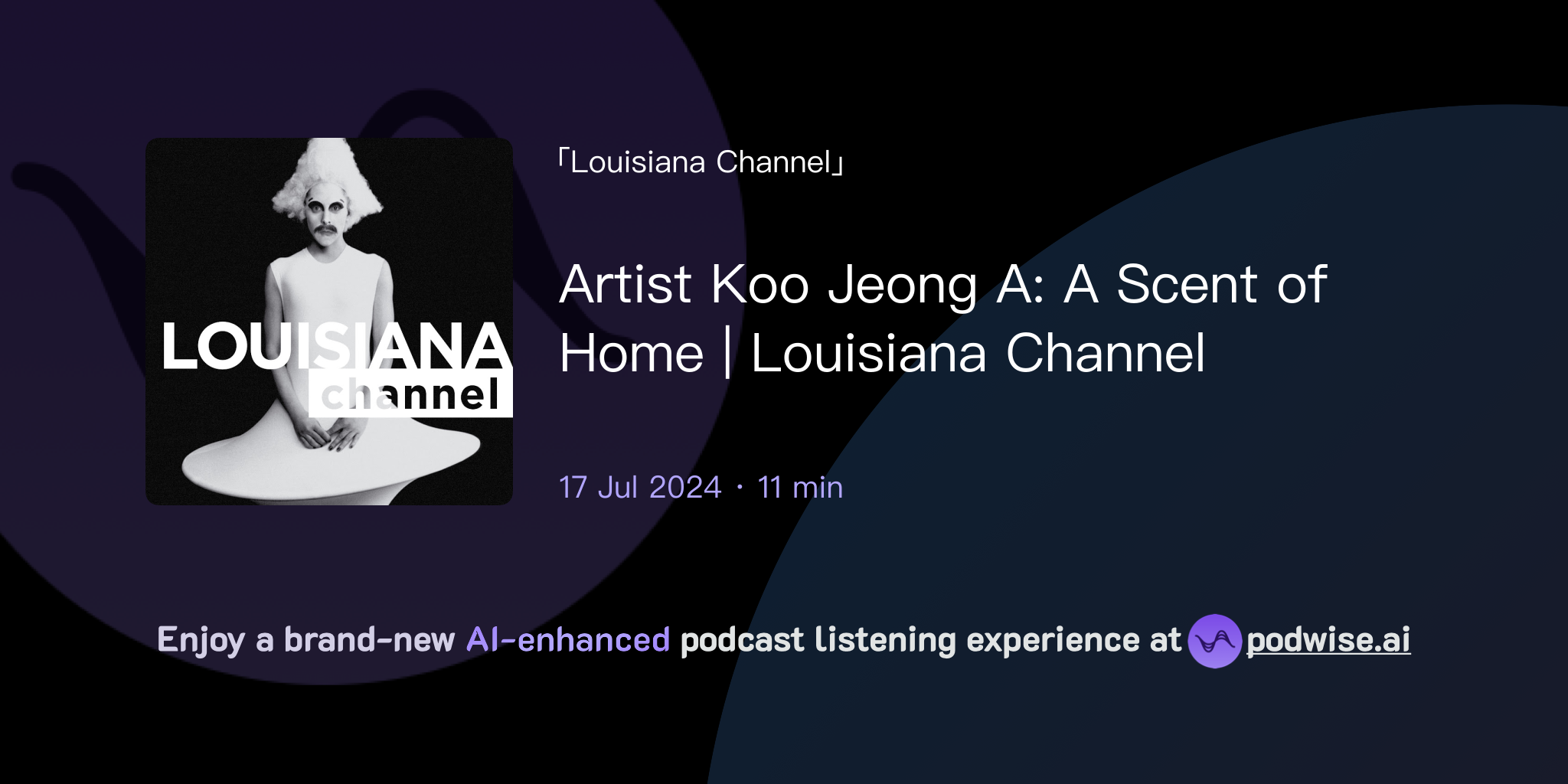 Artist Koo Jeong A: A Scent of Home | Louisiana Channel | Louisiana ...