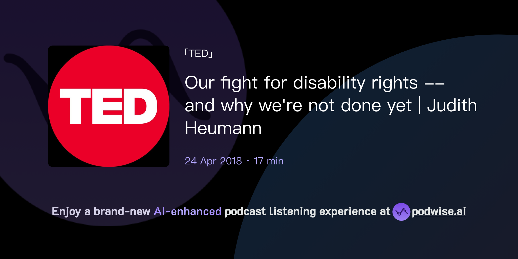 Our fight for disability rights -- and why we're not done yet | Judith ...