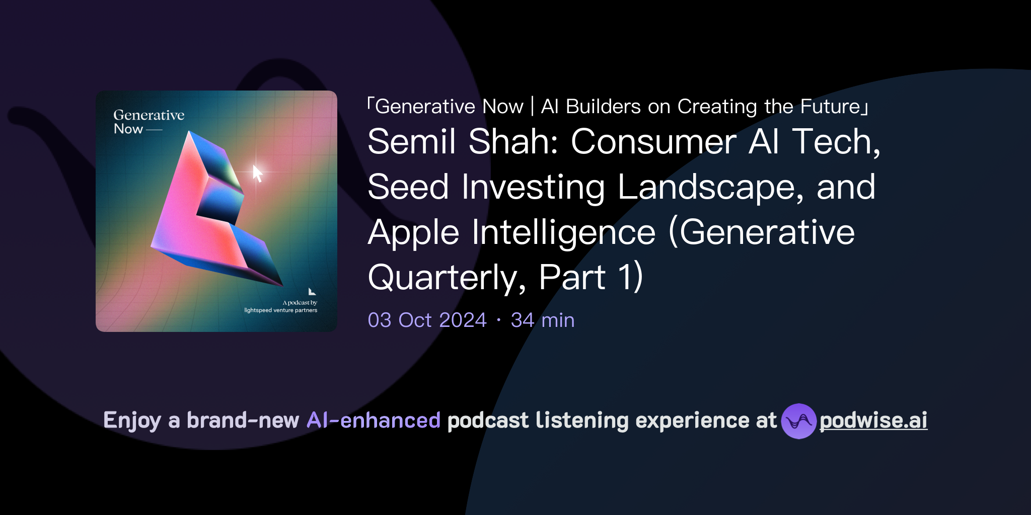 Semil Shah: Consumer AI Tech, Seed Investing Landscape, and Apple ...