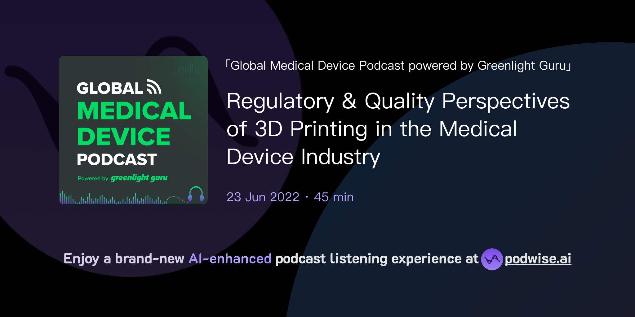 Regulatory & Quality Perspectives of 3D Printing in the Medical Device ...