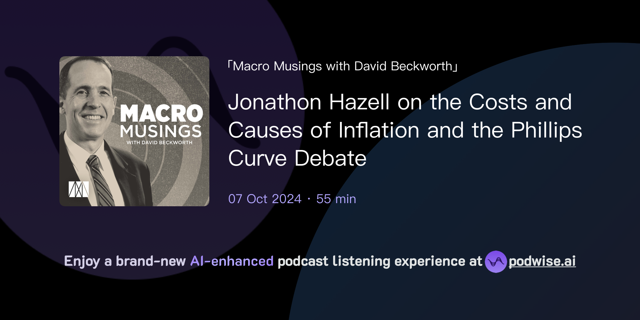 Jonathon Hazell on the Costs and Causes of Inflation and the Phillips ...