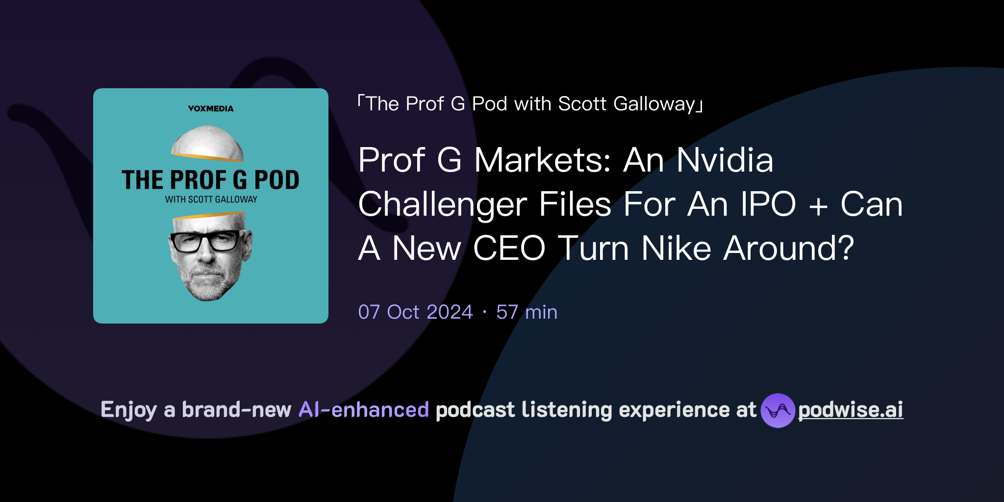Prof G Markets: An Nvidia Challenger Files For An IPO + Can A New CEO ...