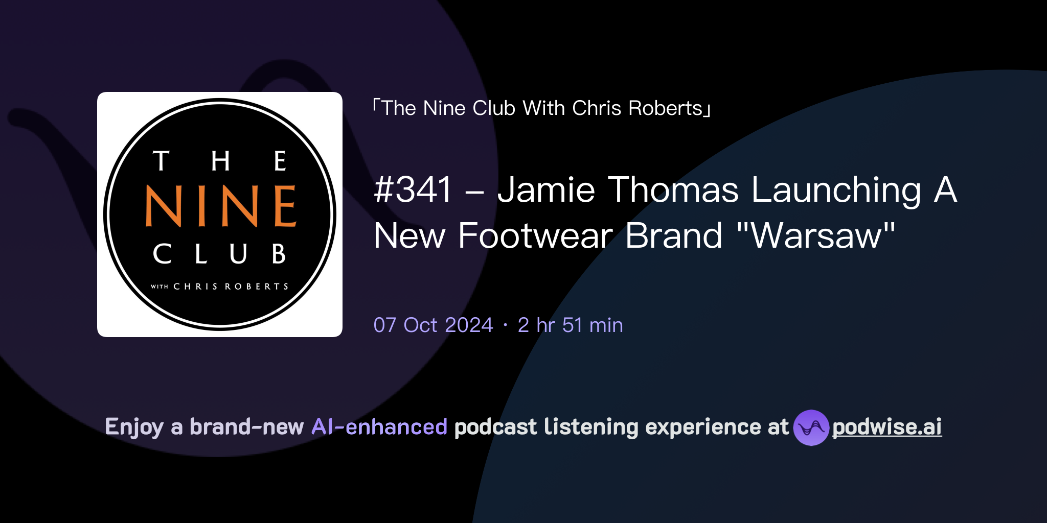#341 - Jamie Thomas Launching A New Footwear Brand "Warsaw" | The Nine ...