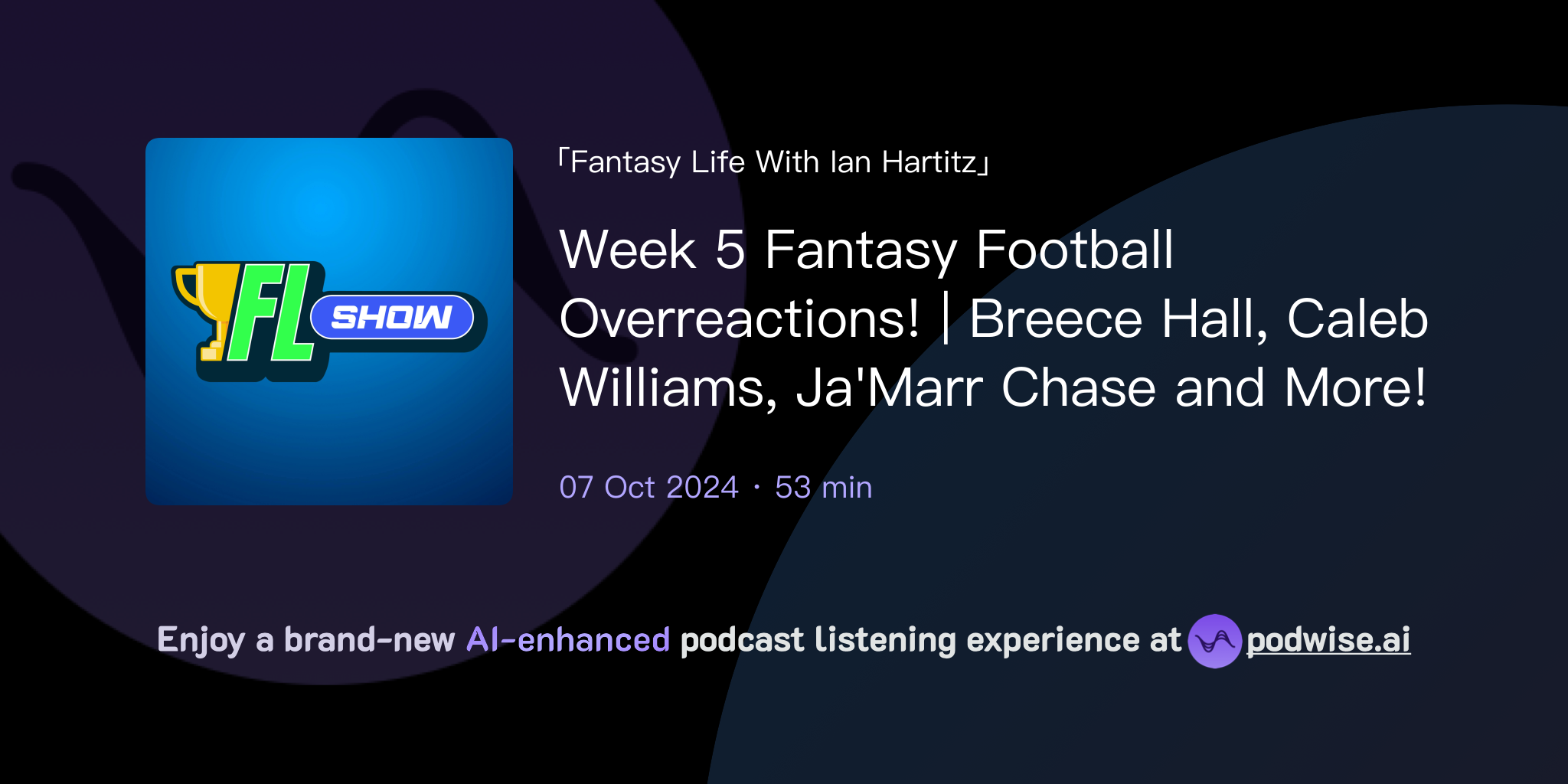 Week 5 Fantasy Football Overreactions! | Breece Hall, Caleb Williams ...