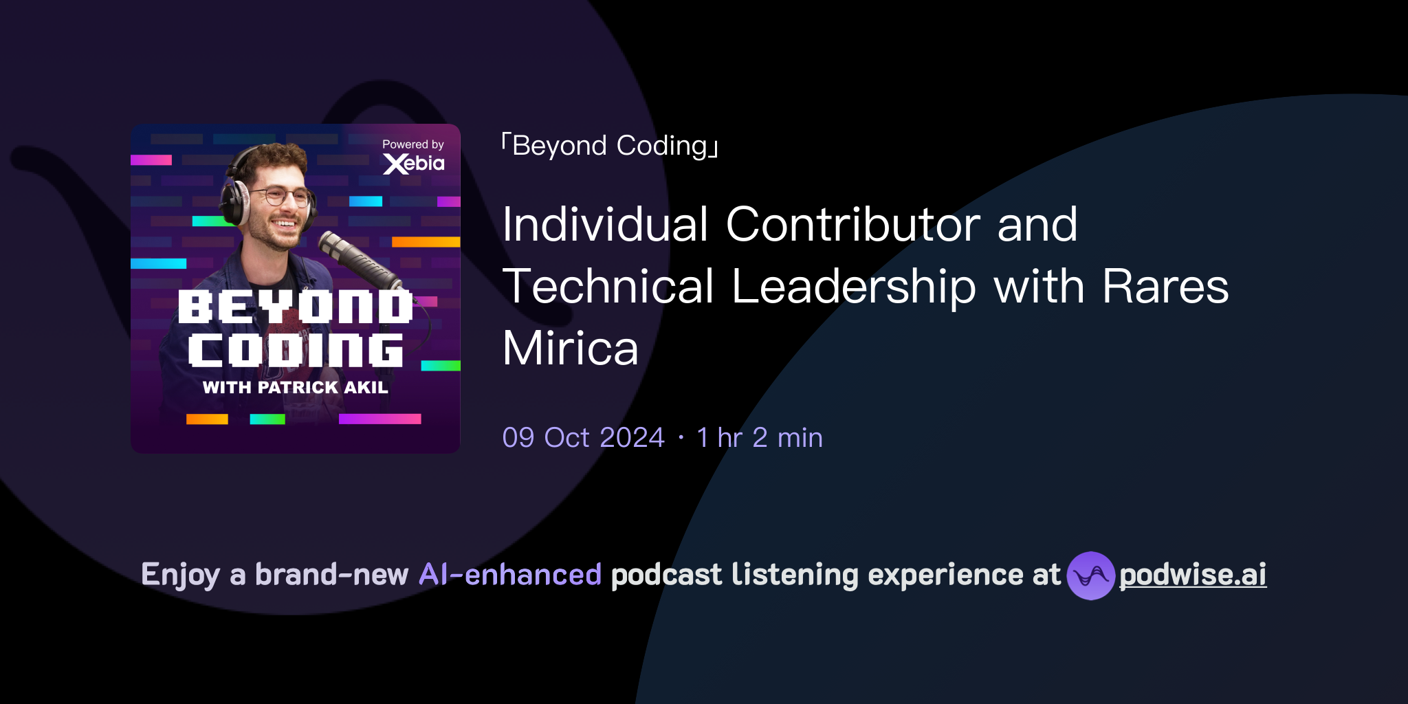 Individual Contributor and Technical Leadership with Rares Mirica ...
