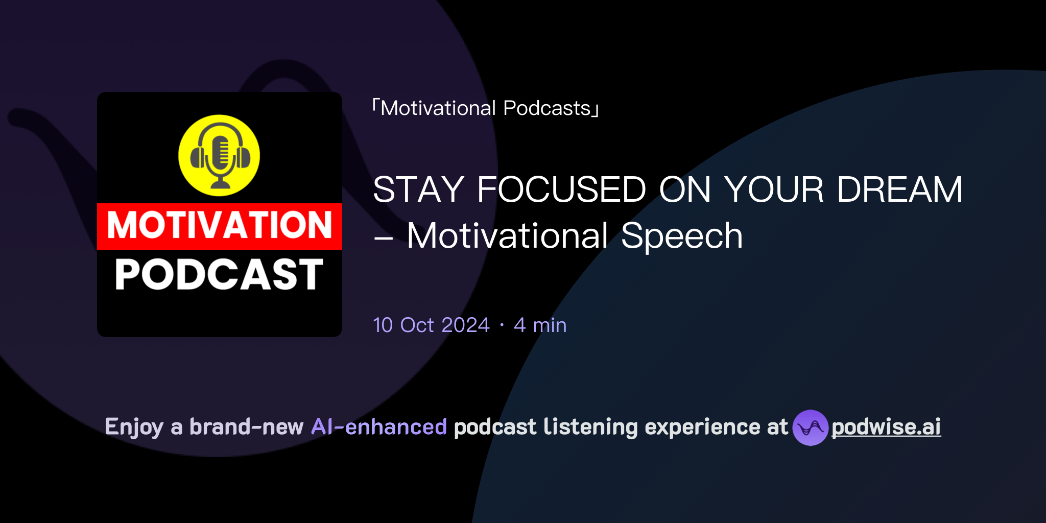 STAY FOCUSED ON YOUR DREAM - Motivational Speech | Motivational ...
