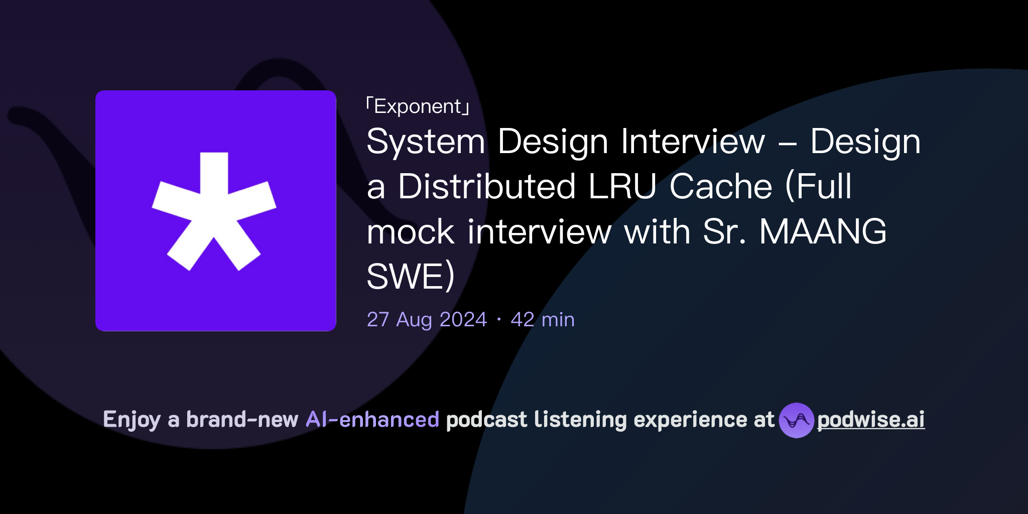 System Design Interview - Design a Distributed LRU Cache (Full mock interview with Sr. MAANG SWE ...