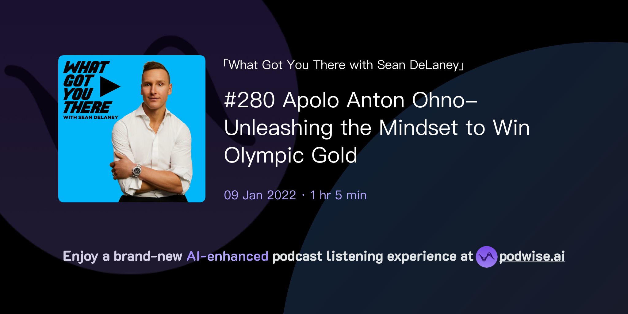 #280 Apolo Anton Ohno- Unleashing the Mindset to Win Olympic Gold ...