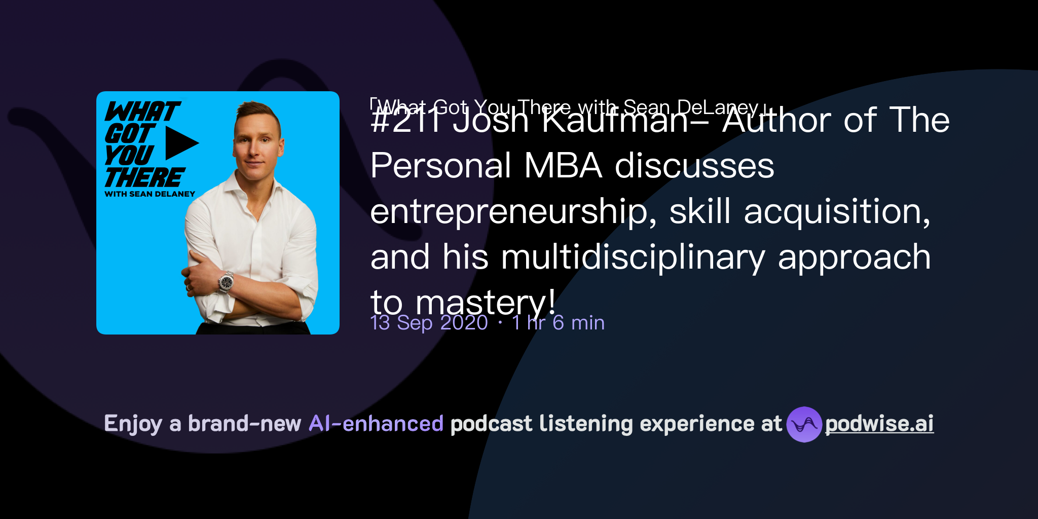 #211 Josh Kaufman- Author of The Personal MBA discusses ...