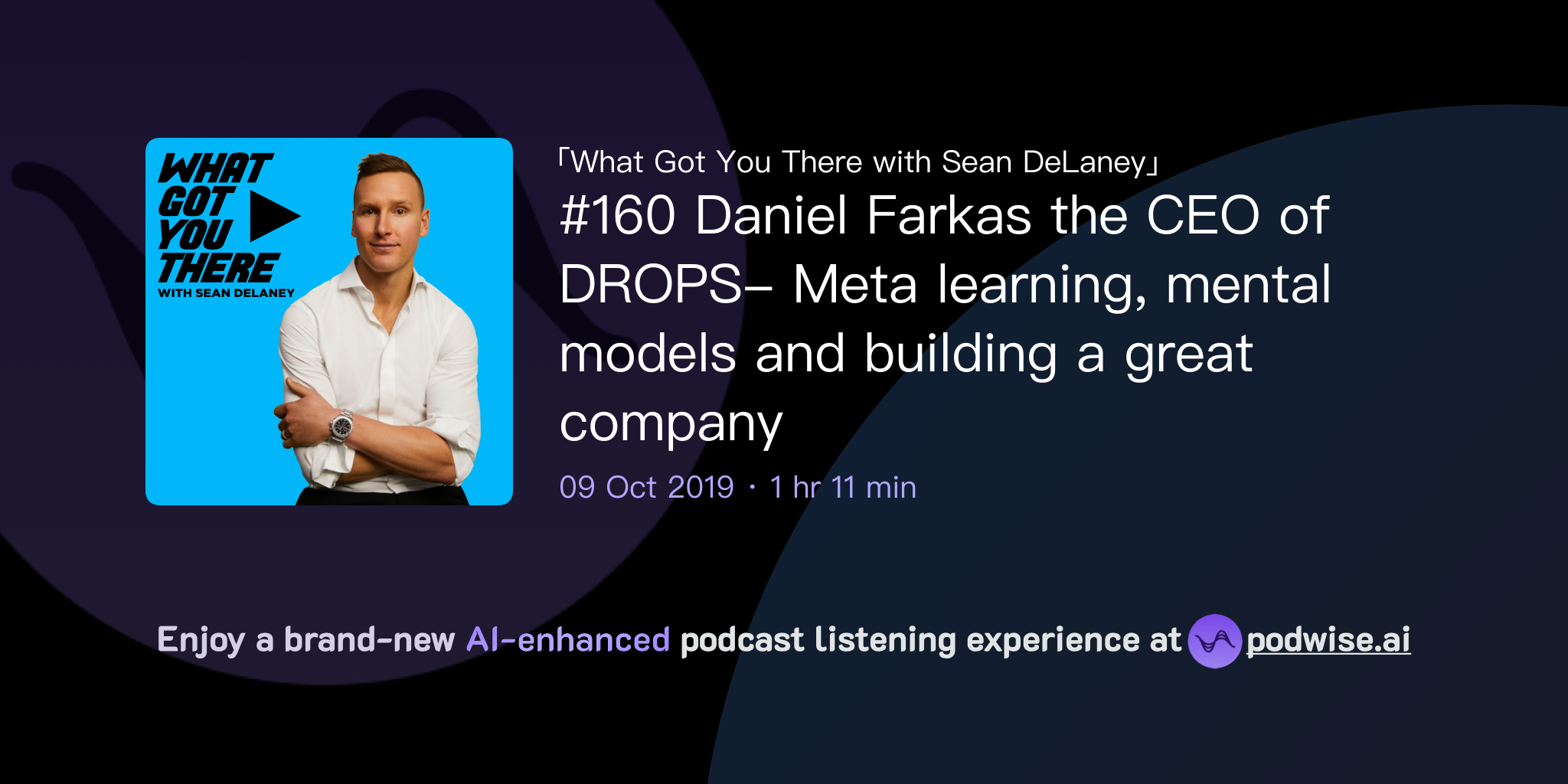 #160 Daniel Farkas the CEO of DROPS- Meta learning, mental models and ...