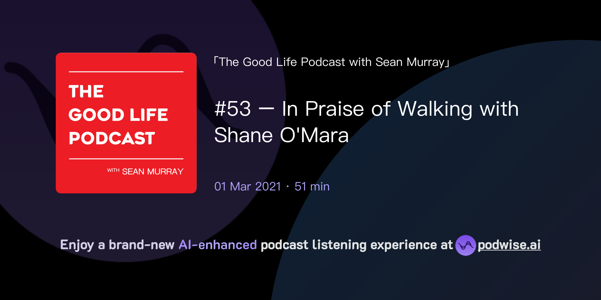 #53 – In Praise of Walking with Shane O'Mara | The Good Life Podcast ...