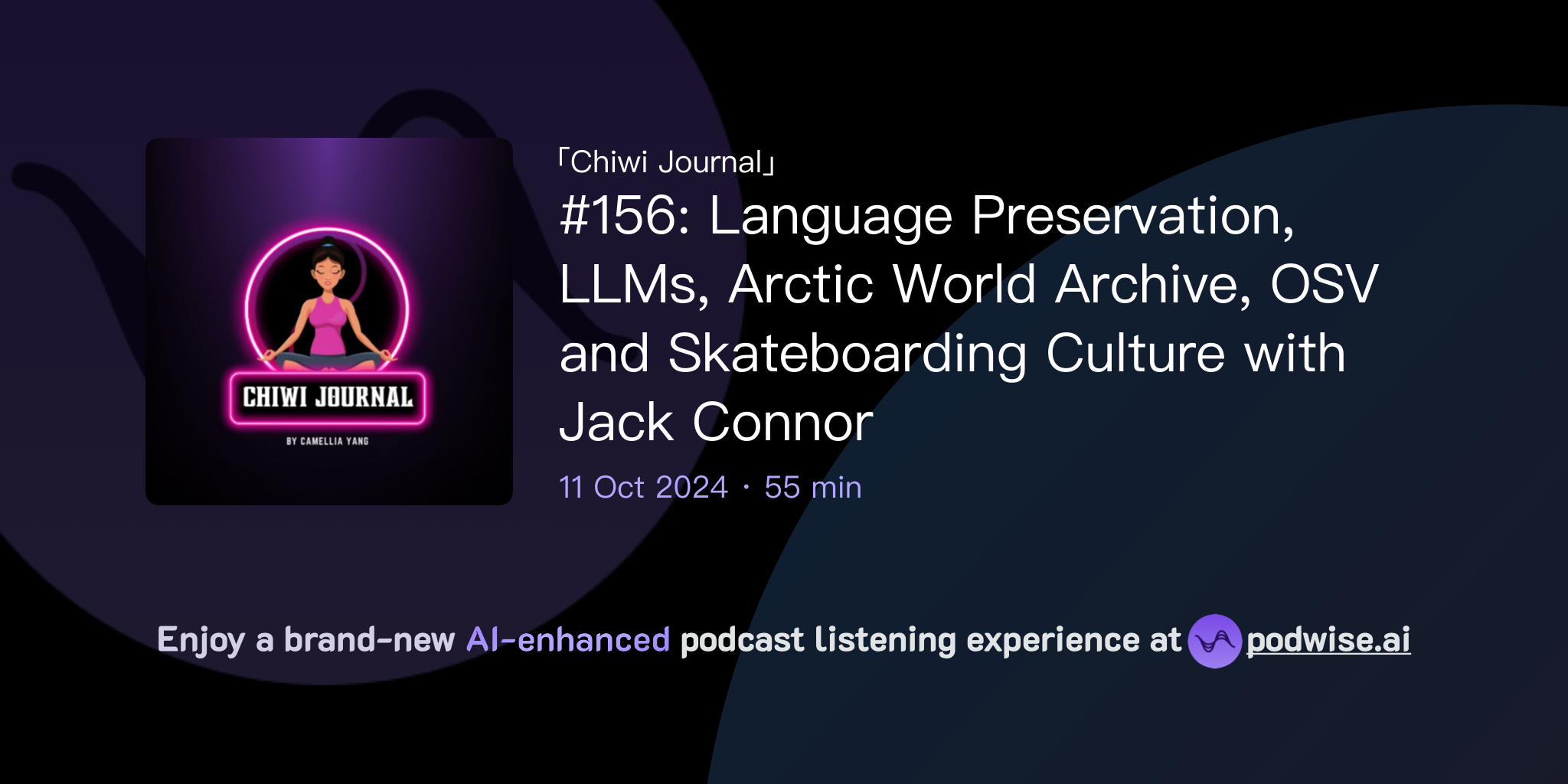 #156: Language Preservation, LLMs, Arctic World Archive, OSV and ...